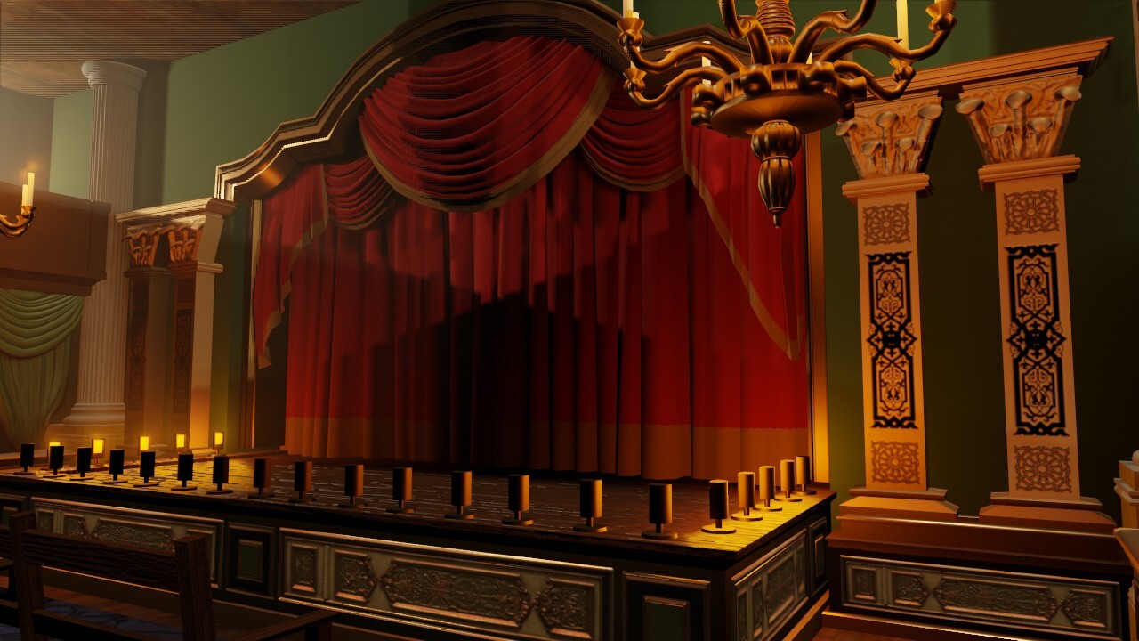 Calcatz - Virtual Classic Theater Stage 3D model