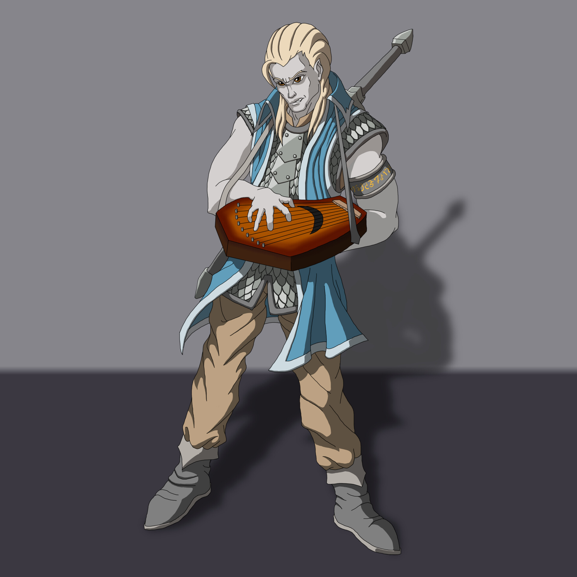 ArtStation - Half-elf bard