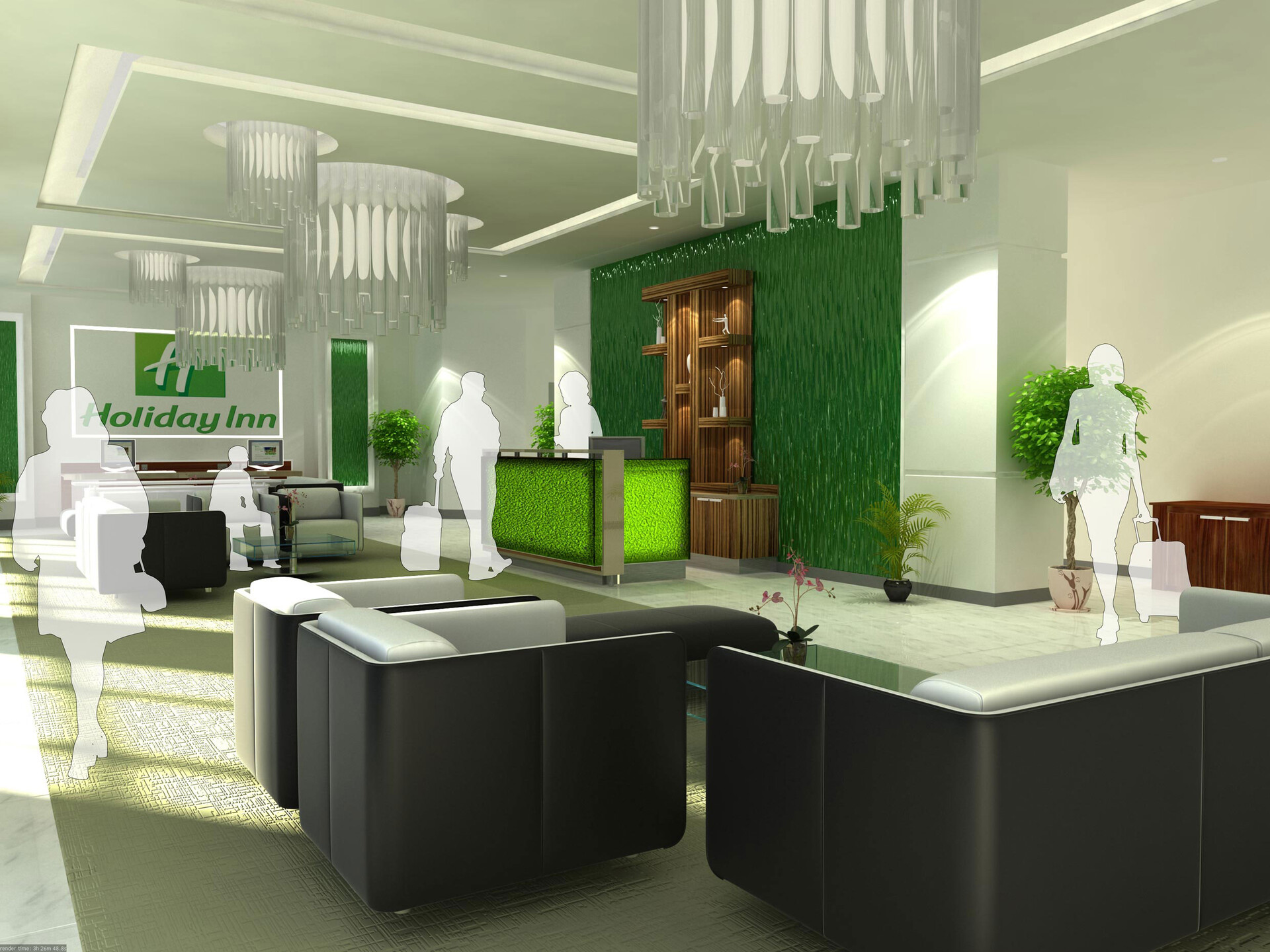 ArtStation - Holiday Inn concept interior