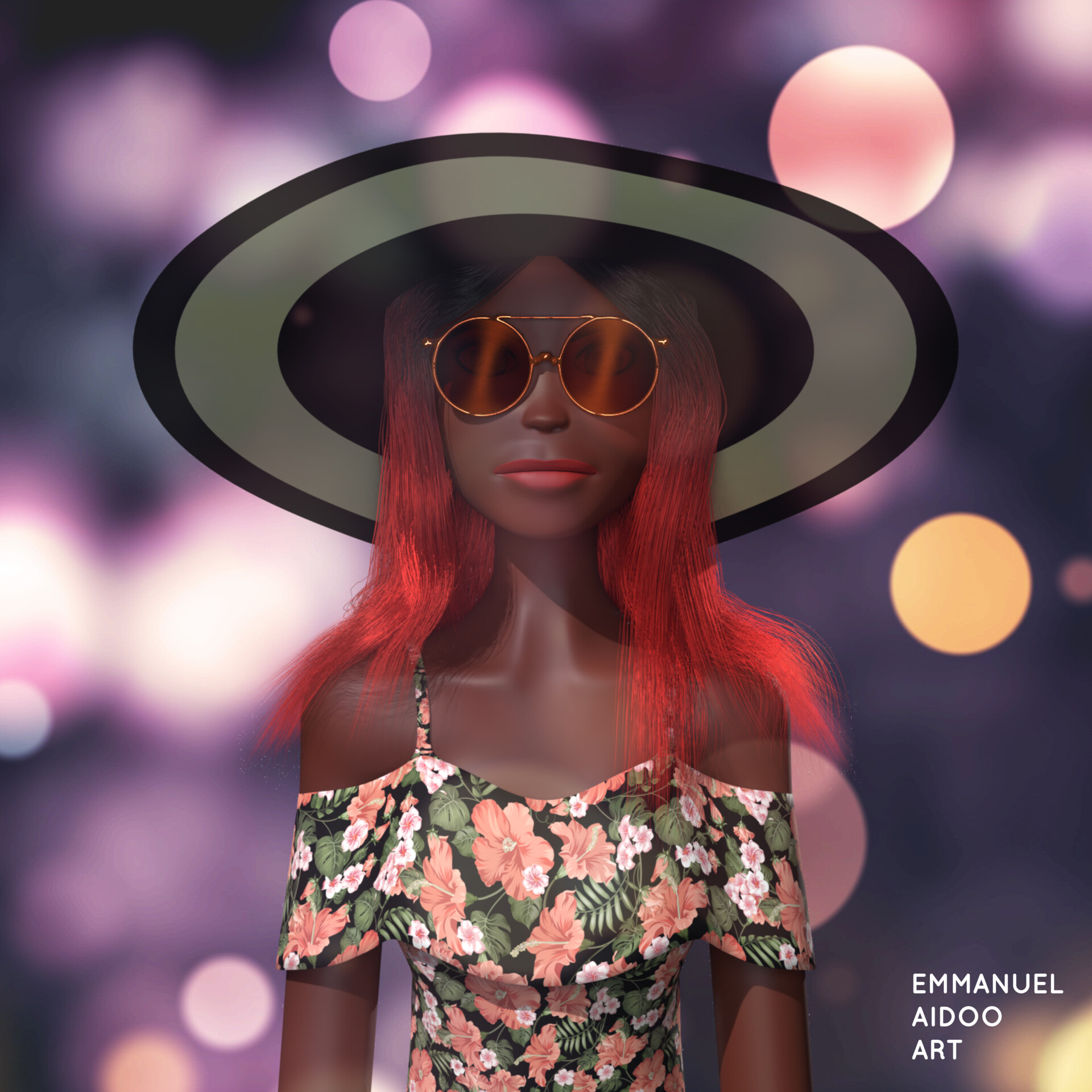 Emmanuel Aidoo - Lady in Glasses