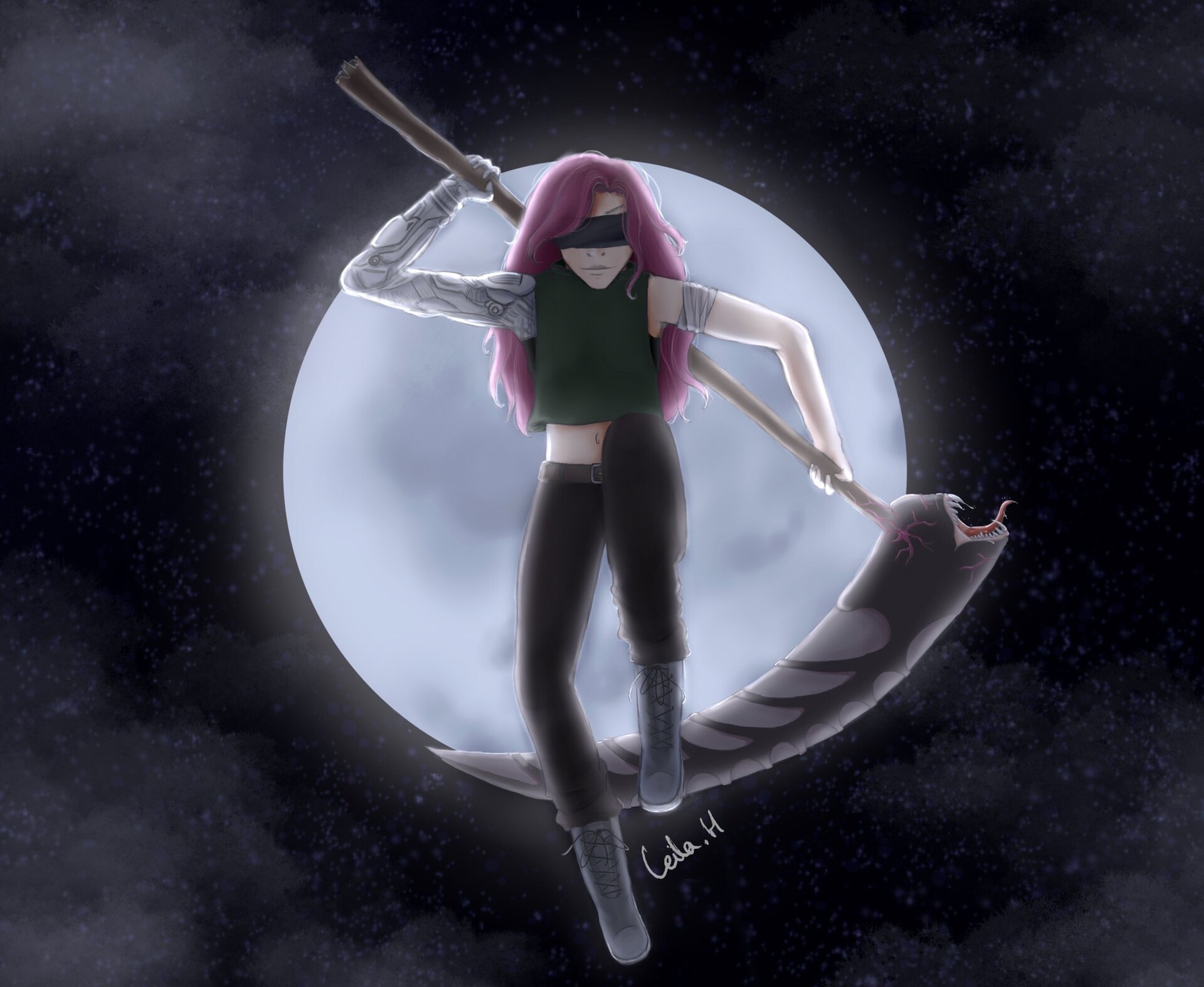 ArtStation - The moon light - RV66 (OC)