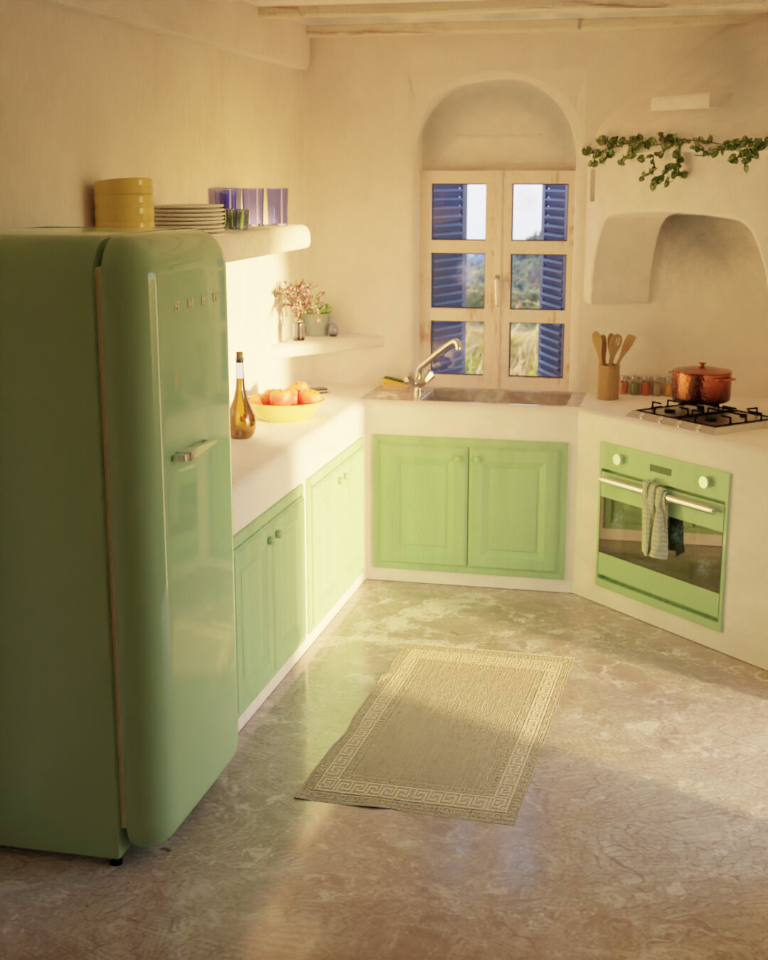 ArtStation - Afternoon Kitchen.