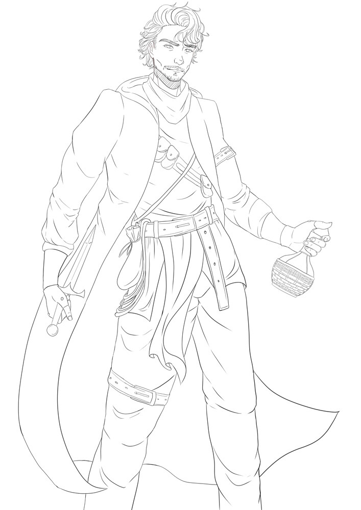 dnd rogue coloring pages