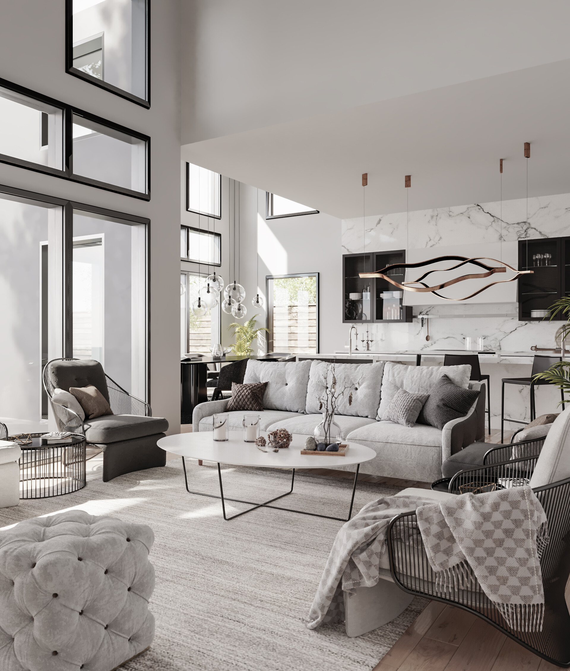 ArtStation - Open Plan Interior Design