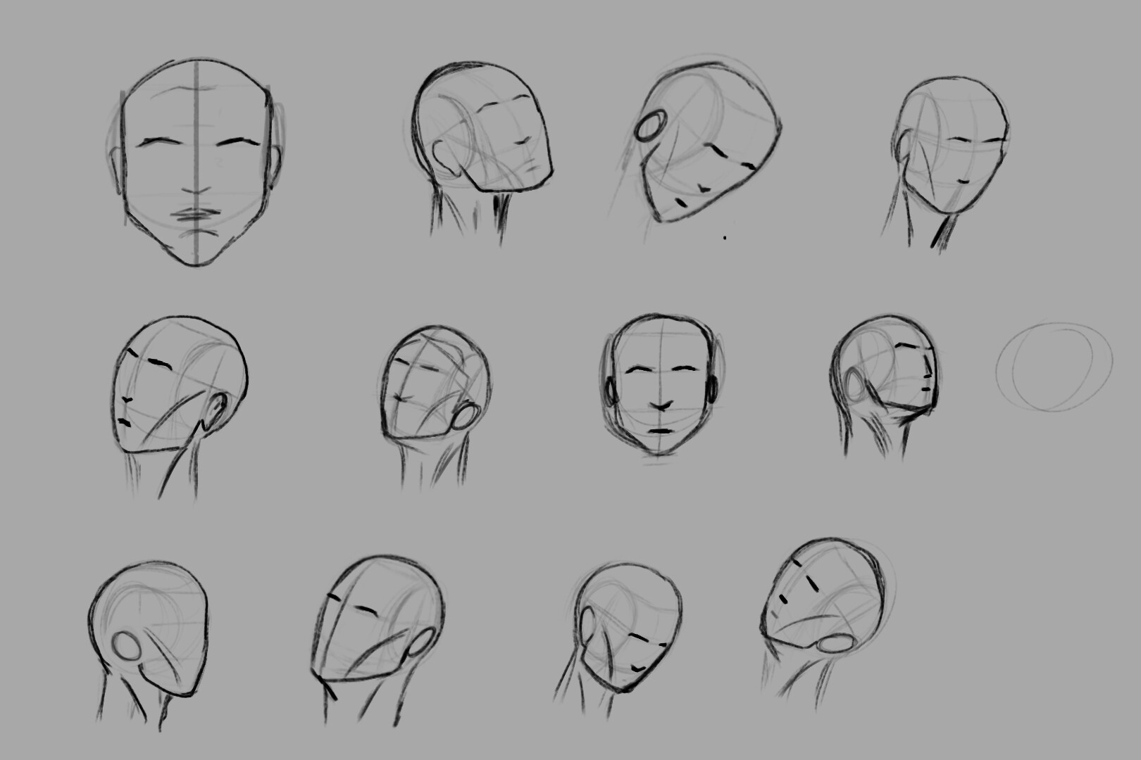 ArtStation - head study, DAY 1