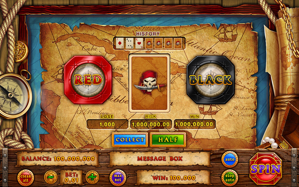 ArtStation - Gamble game for the Pirates slot machine