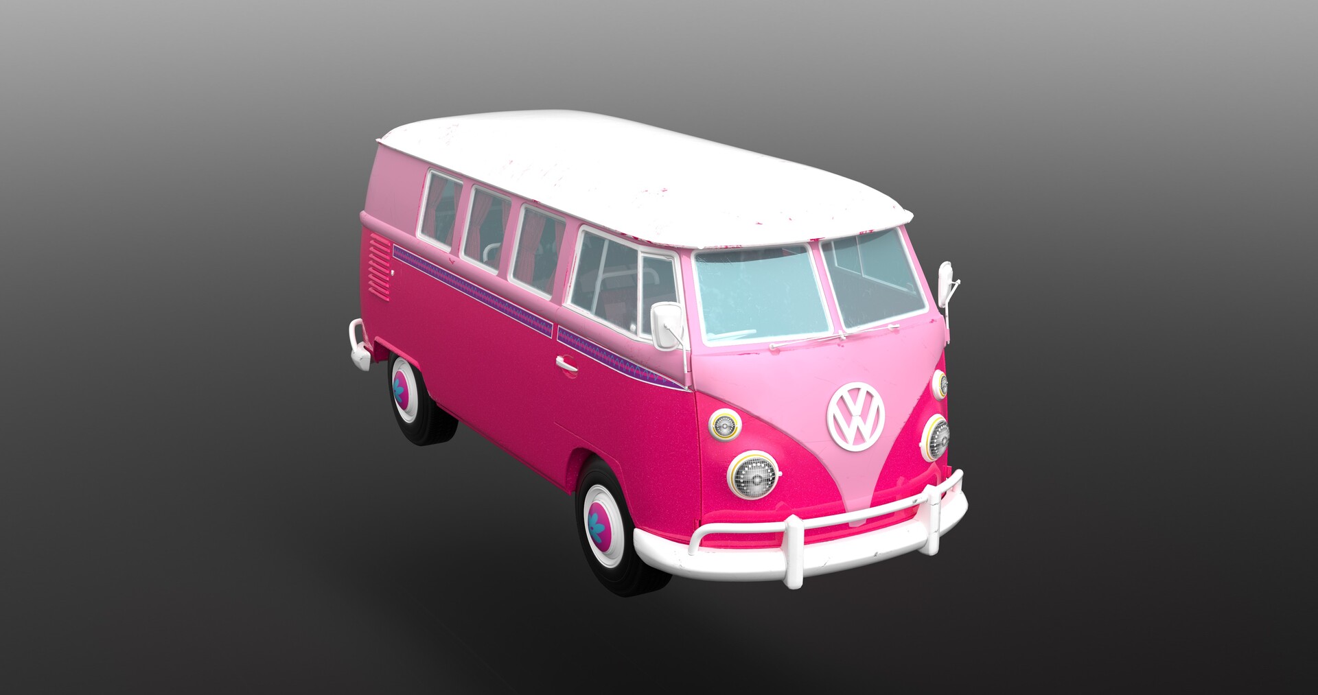ArtStation - Pink Kombi - Texture Challenge