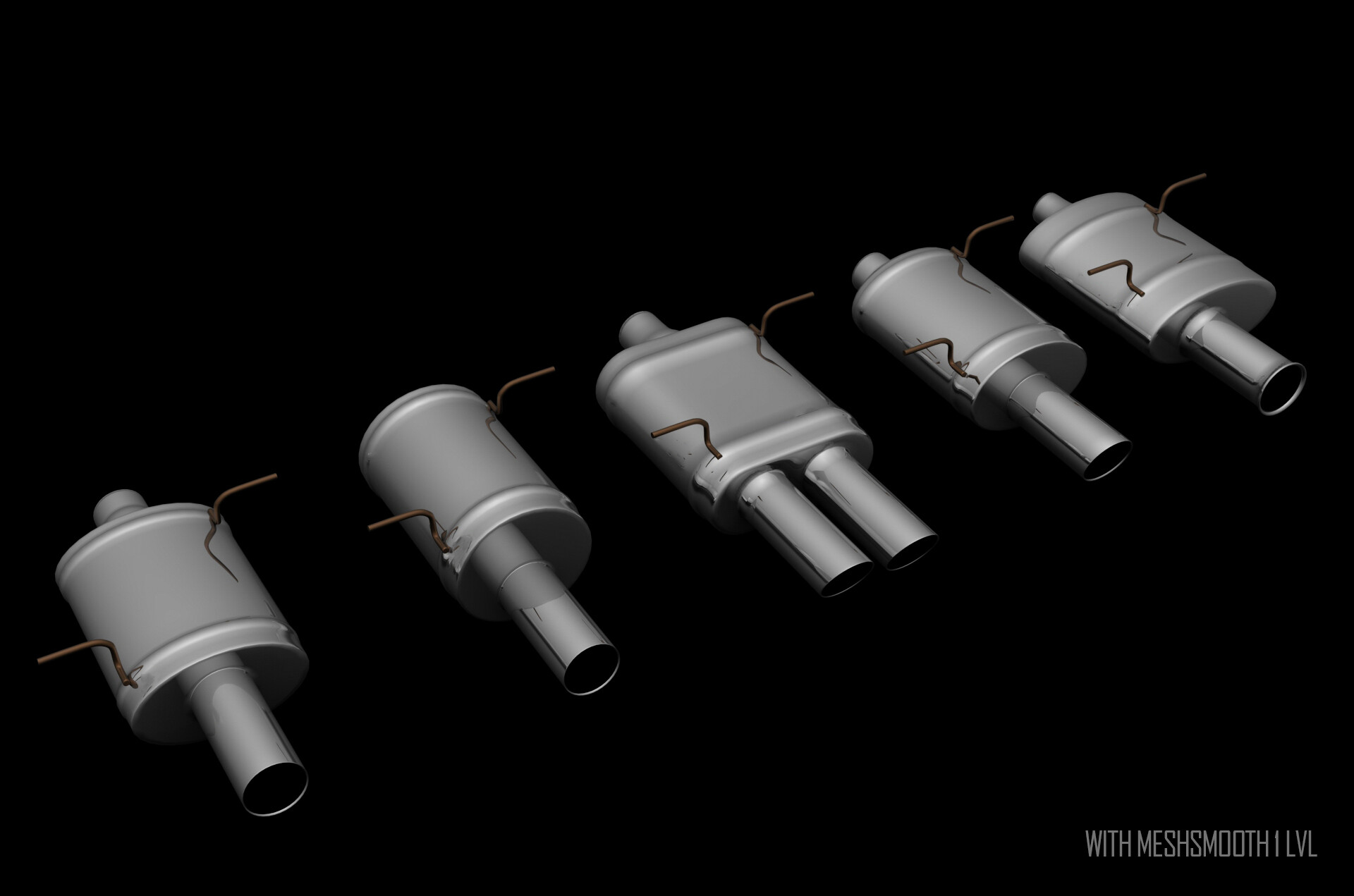ArtStation - Car Muffler Exhaust Pack
