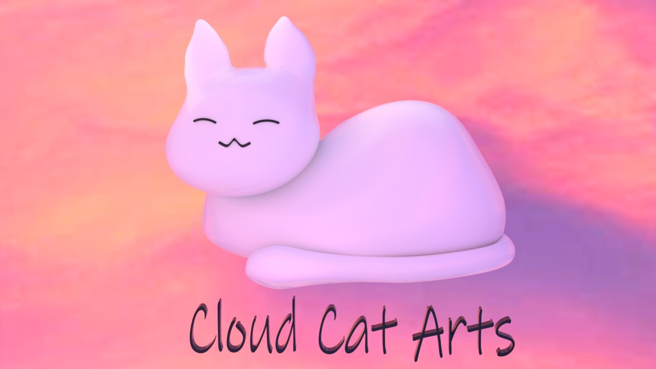ArtStation - Cloud Cat Arts 3D Logo