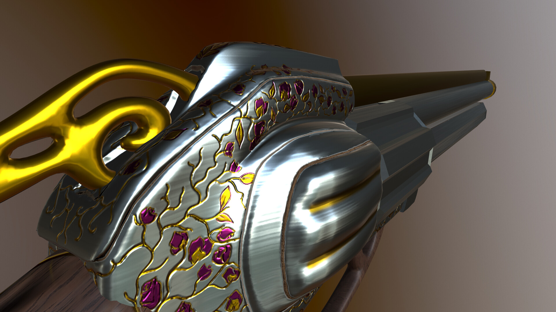 ArtStation - Steampunk Pistol#2 3D Model