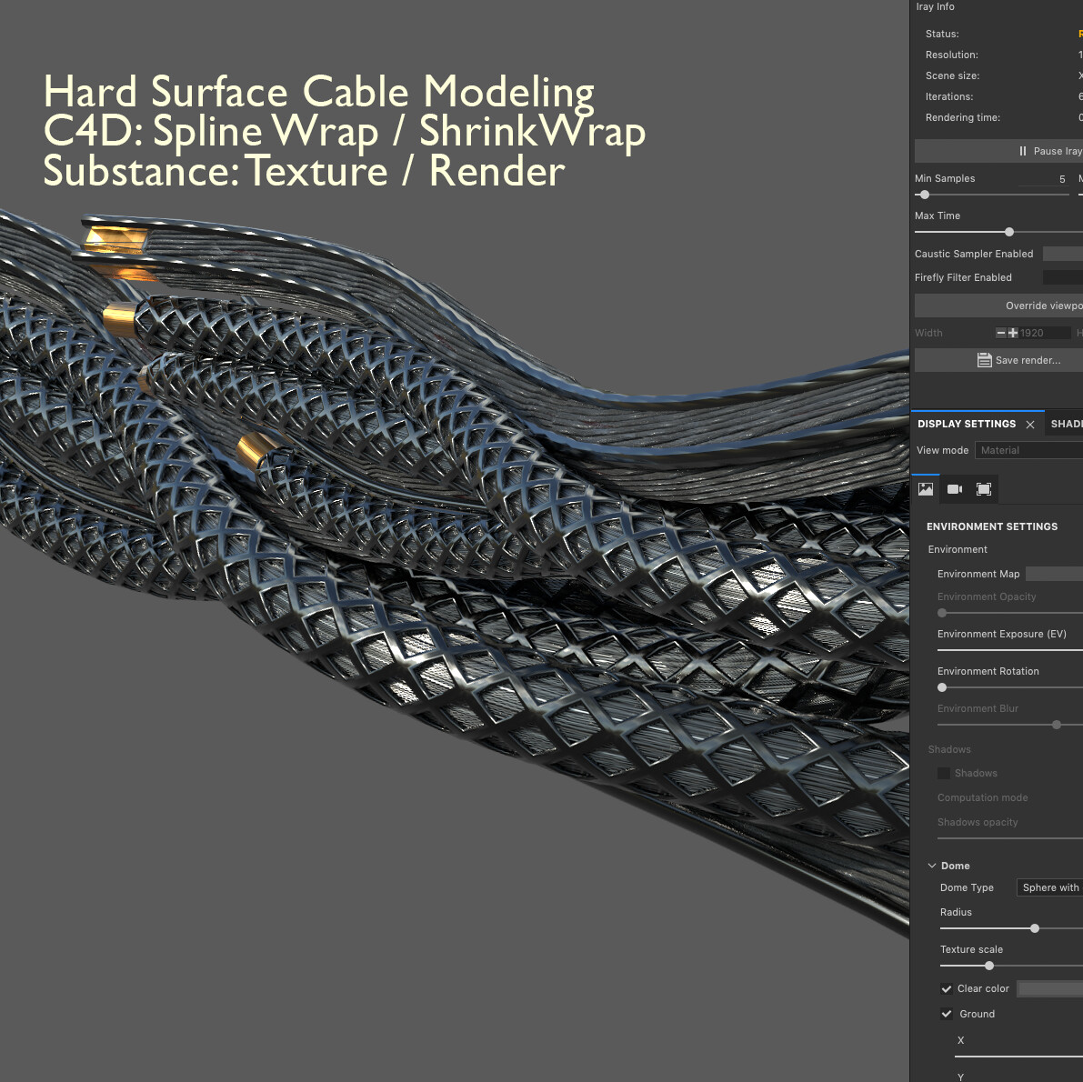 ArtStation - Hard Surface Cable Modeling