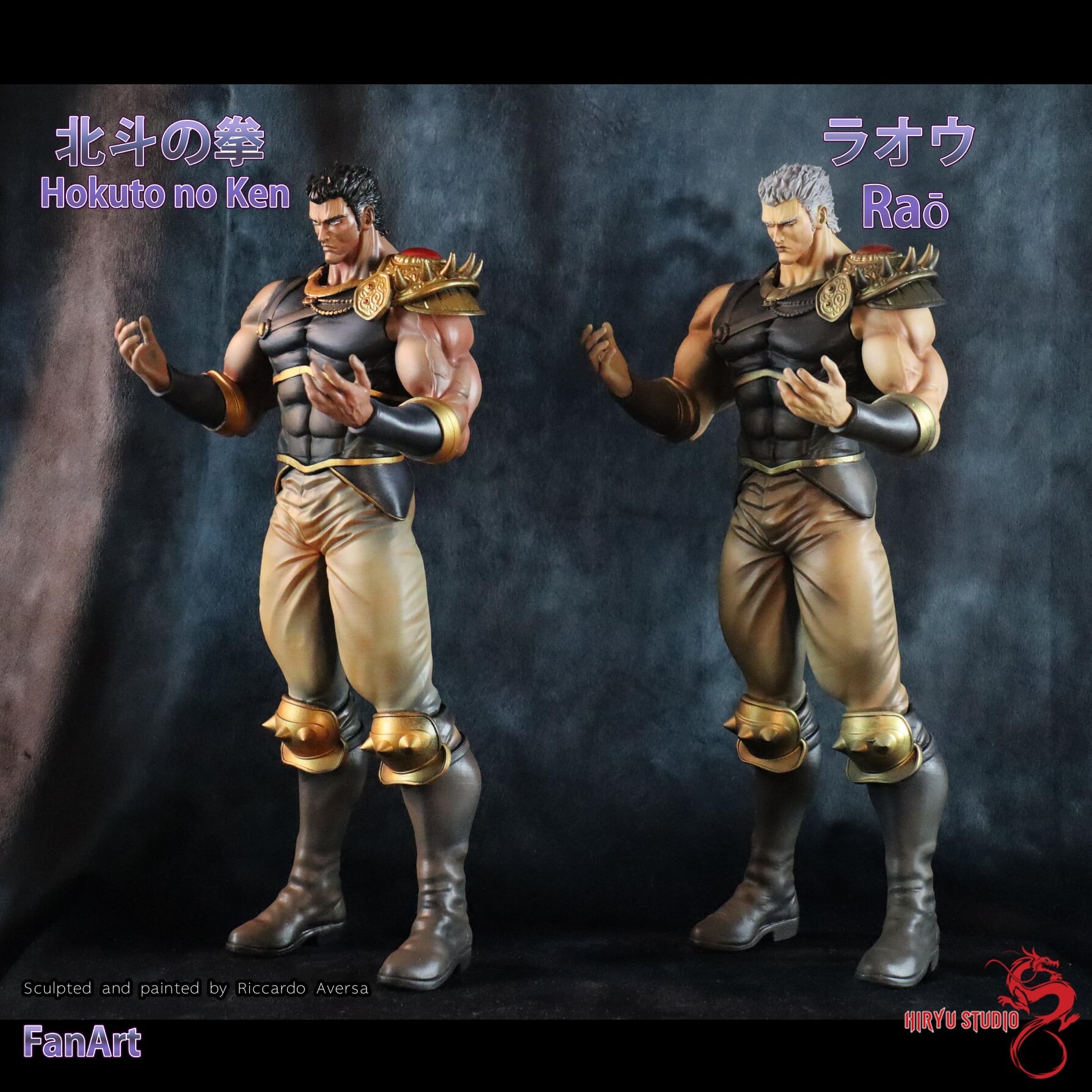 Riccardo Aversa - Raoh from Hokuto No Ken 1/6 3d resin statue prototype