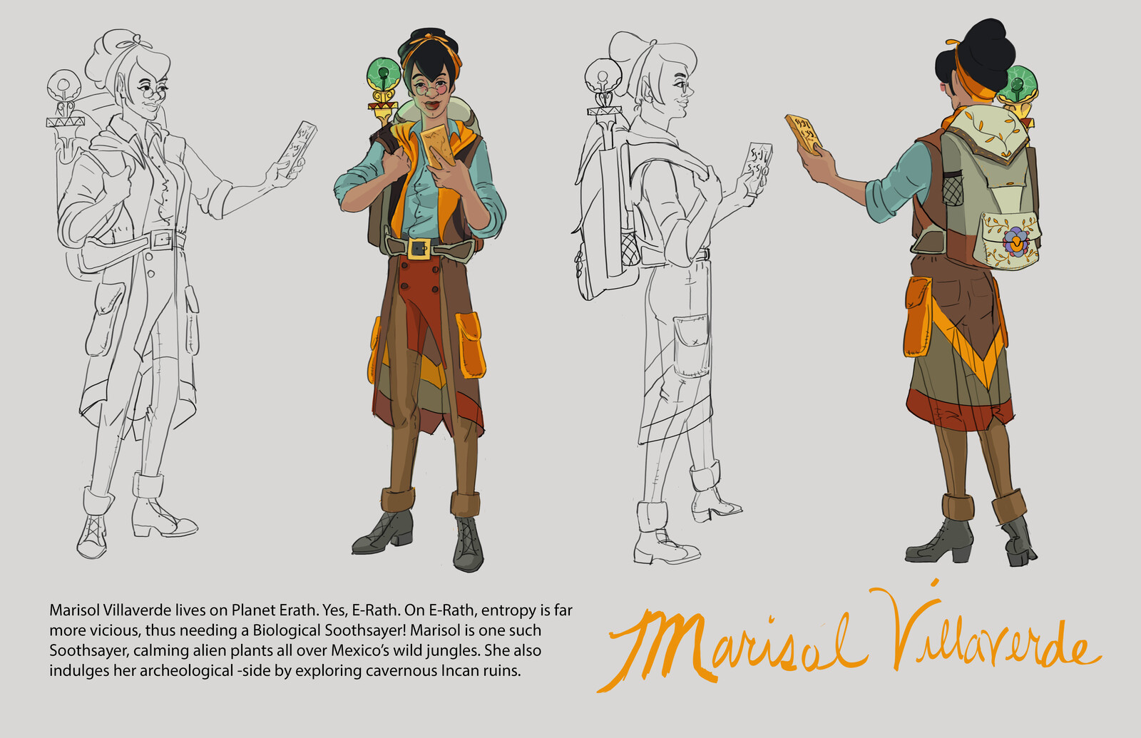 Pique Jacques - Marisol Villaverde - Digipen Character Design Assignment