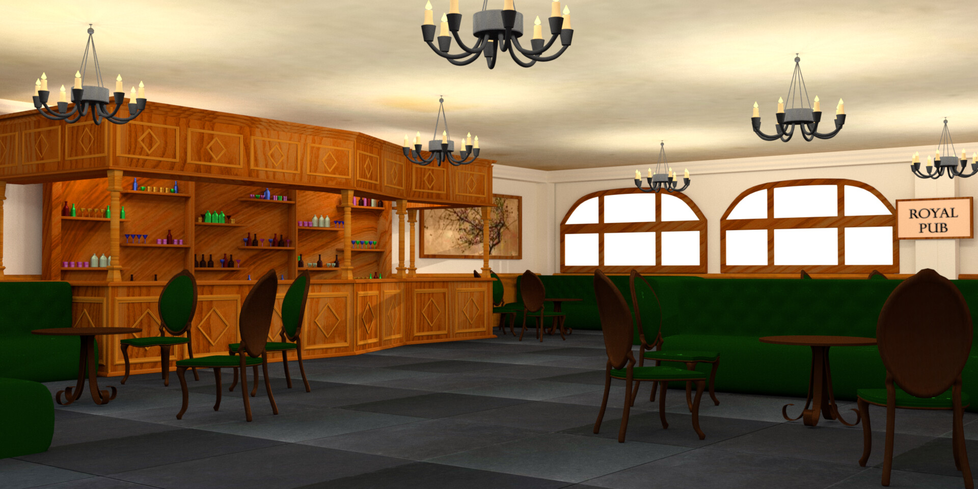 ArtStation - Environment - Bar