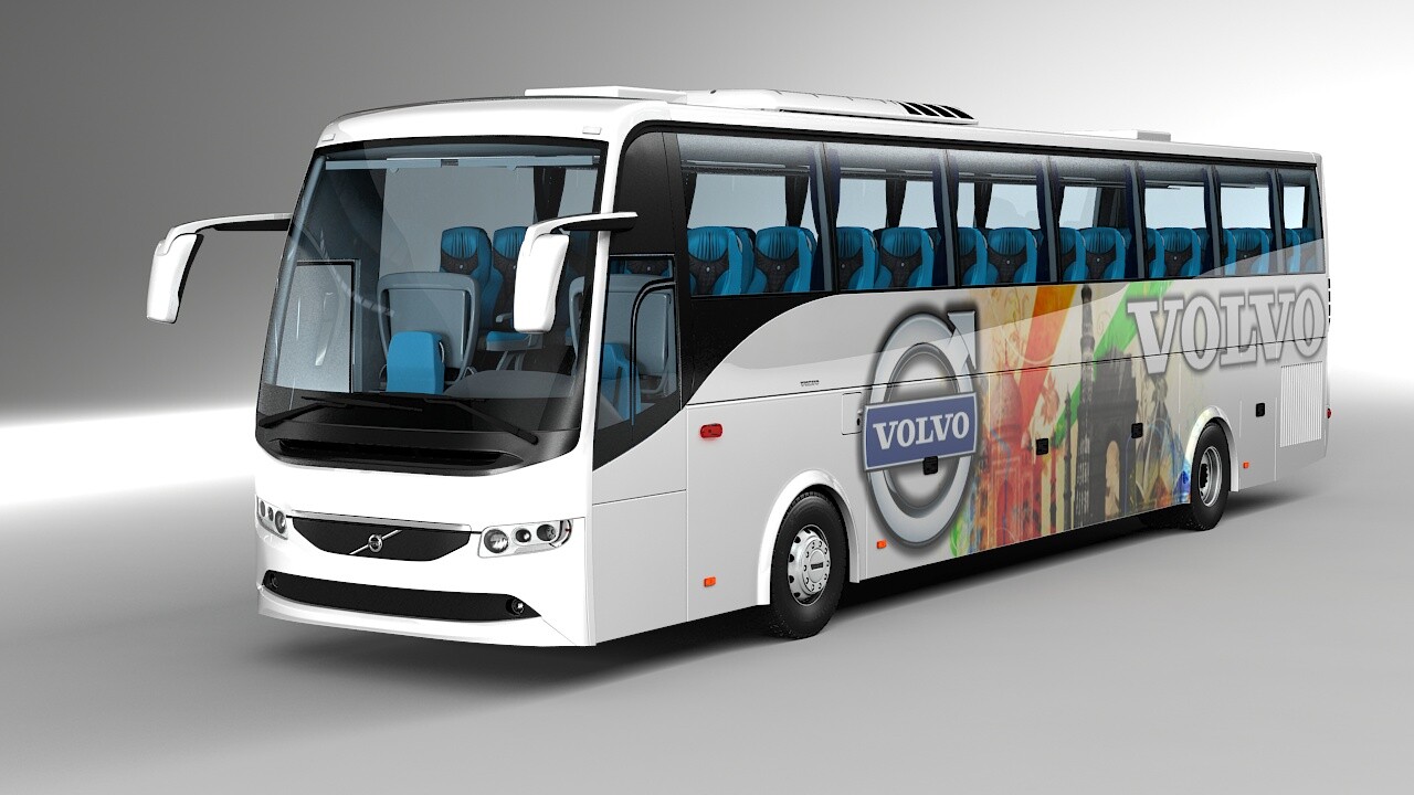 ArtStation - Volvo B9R Coach