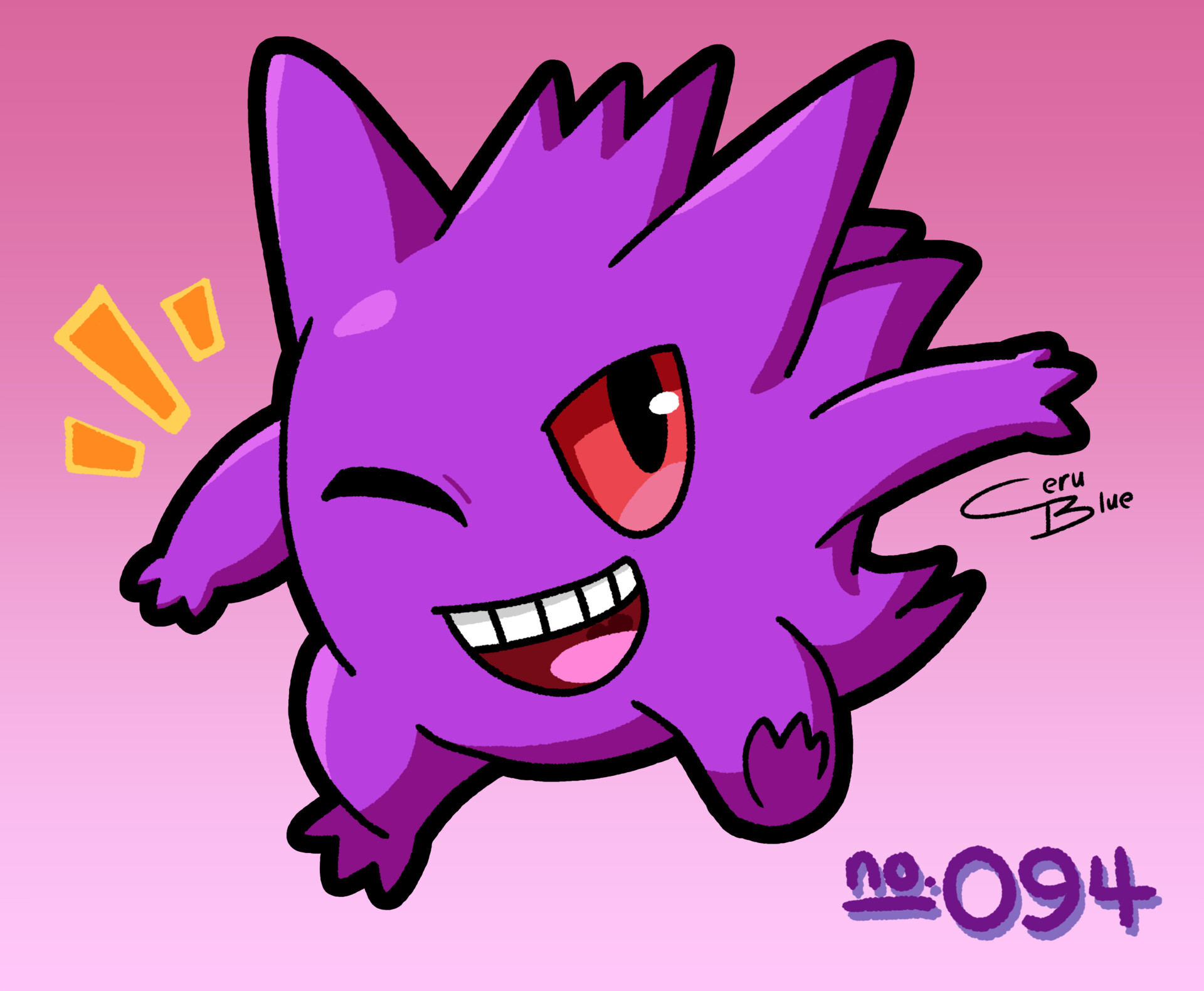 ArtStation - The Great Grinning Gengar