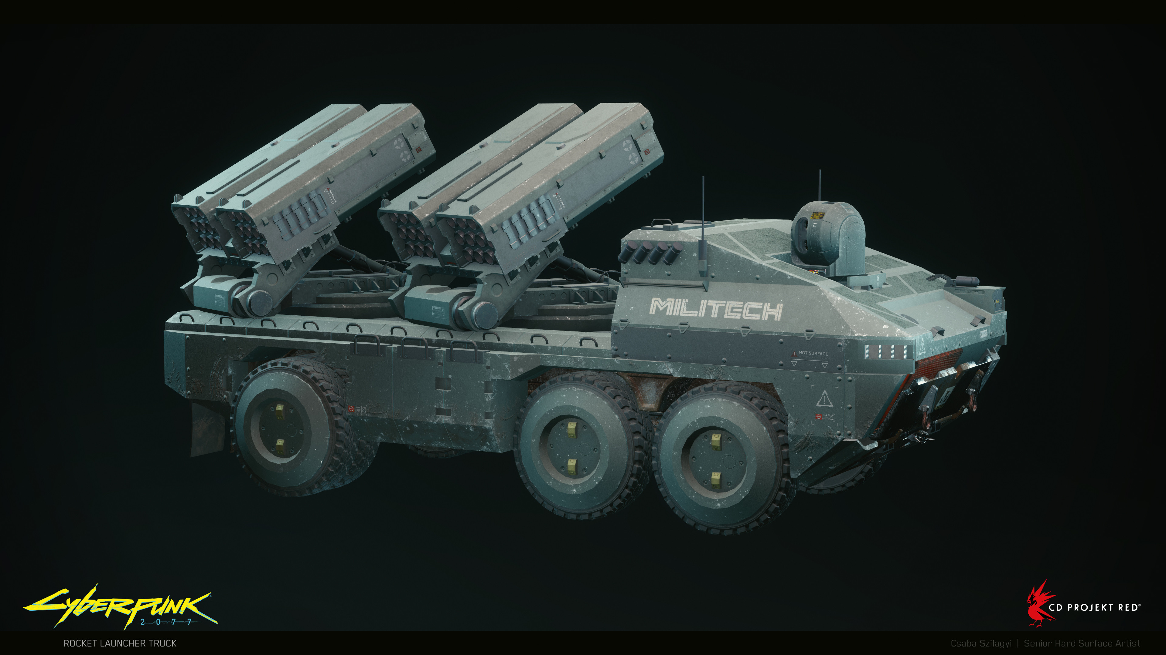 Csaba Szilagyi - Cyberpunk 2077 - Militech Rocket Launcher Truck