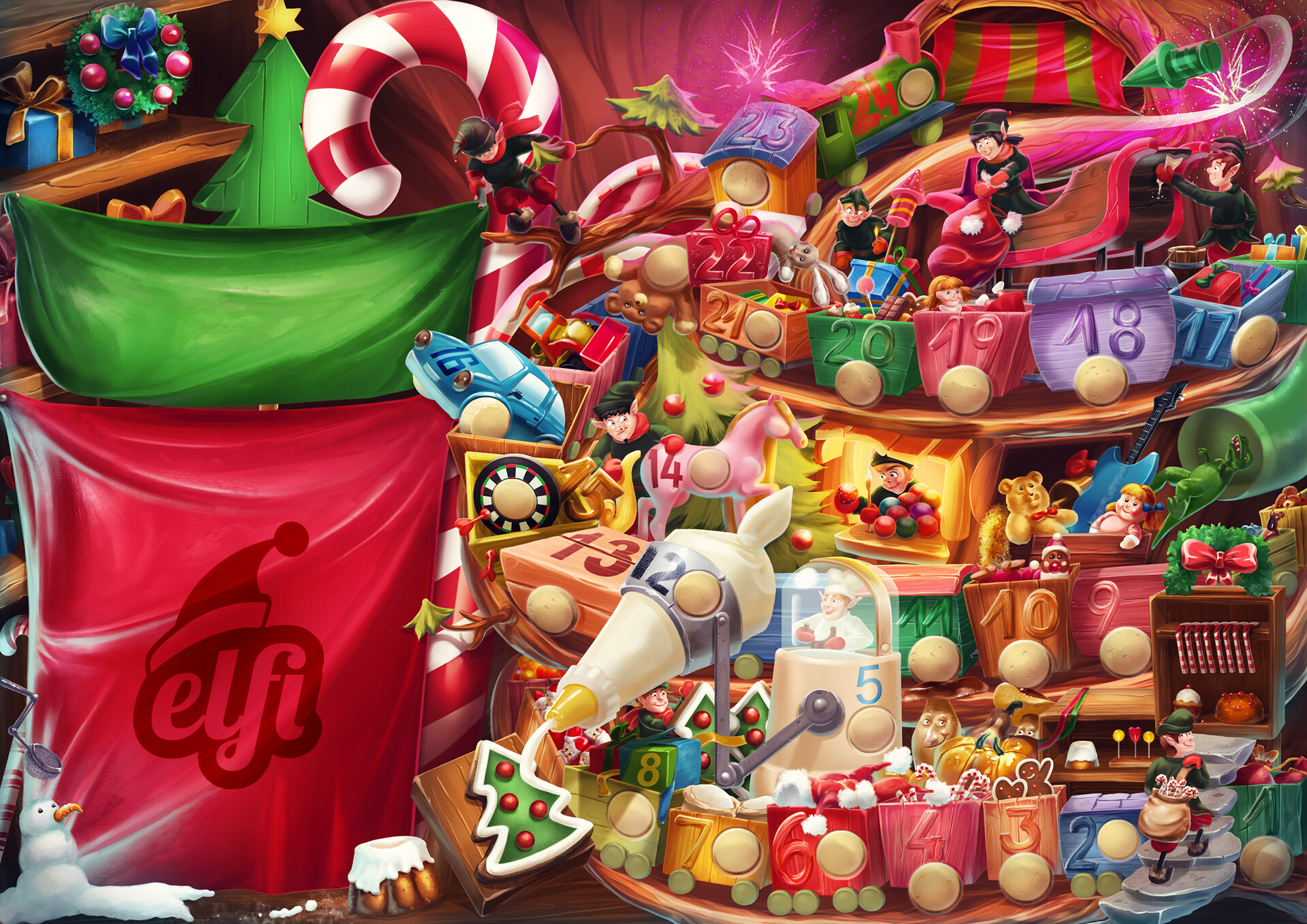 ArtStation - Elfi Santa Calendar