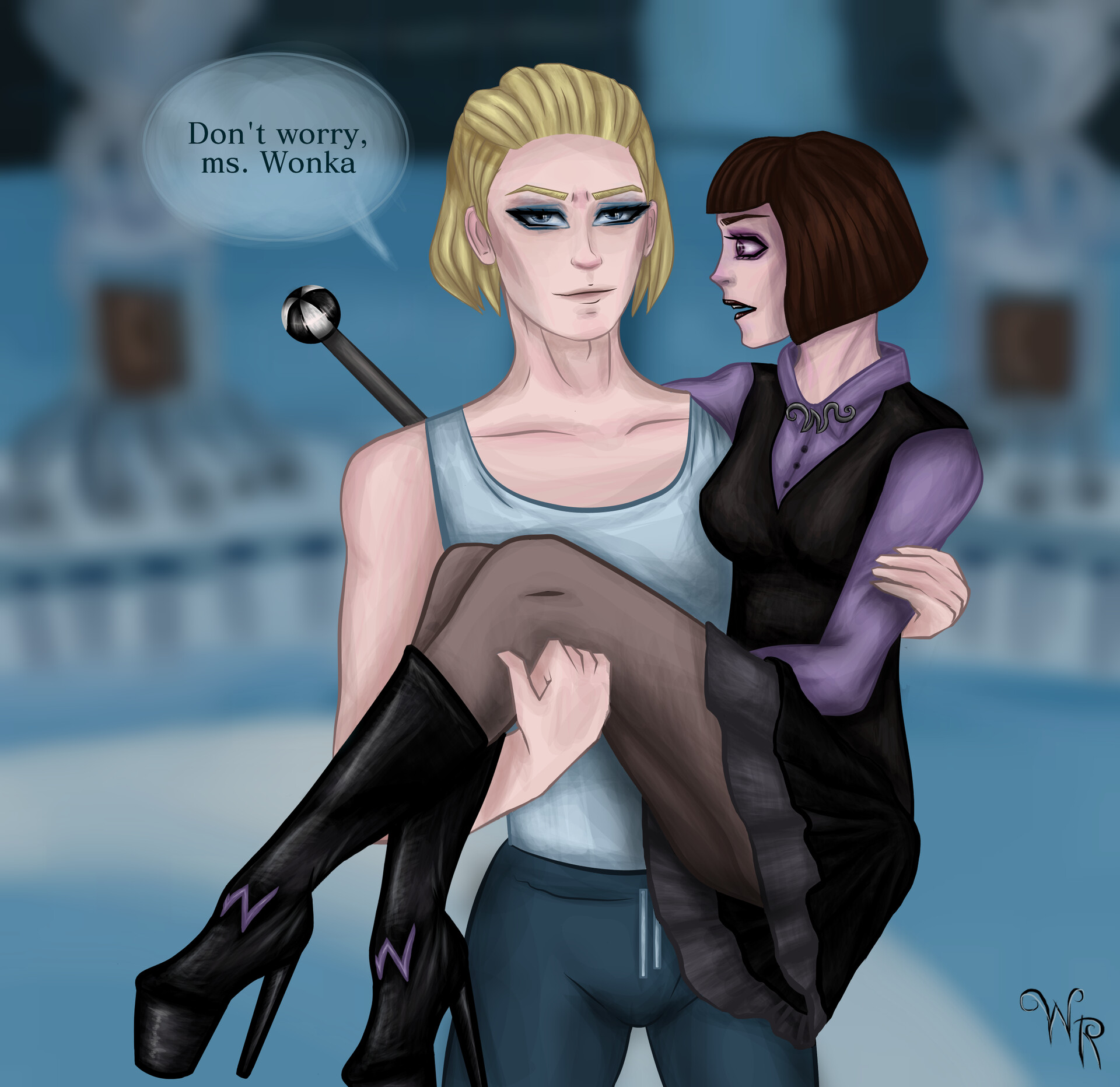 ArtStation - Willy Wonka & Violet Beauregarde