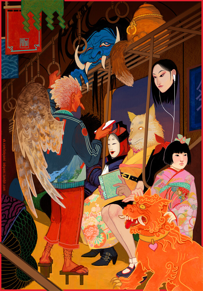 ArtStation - To Hyakki Yagyō Station