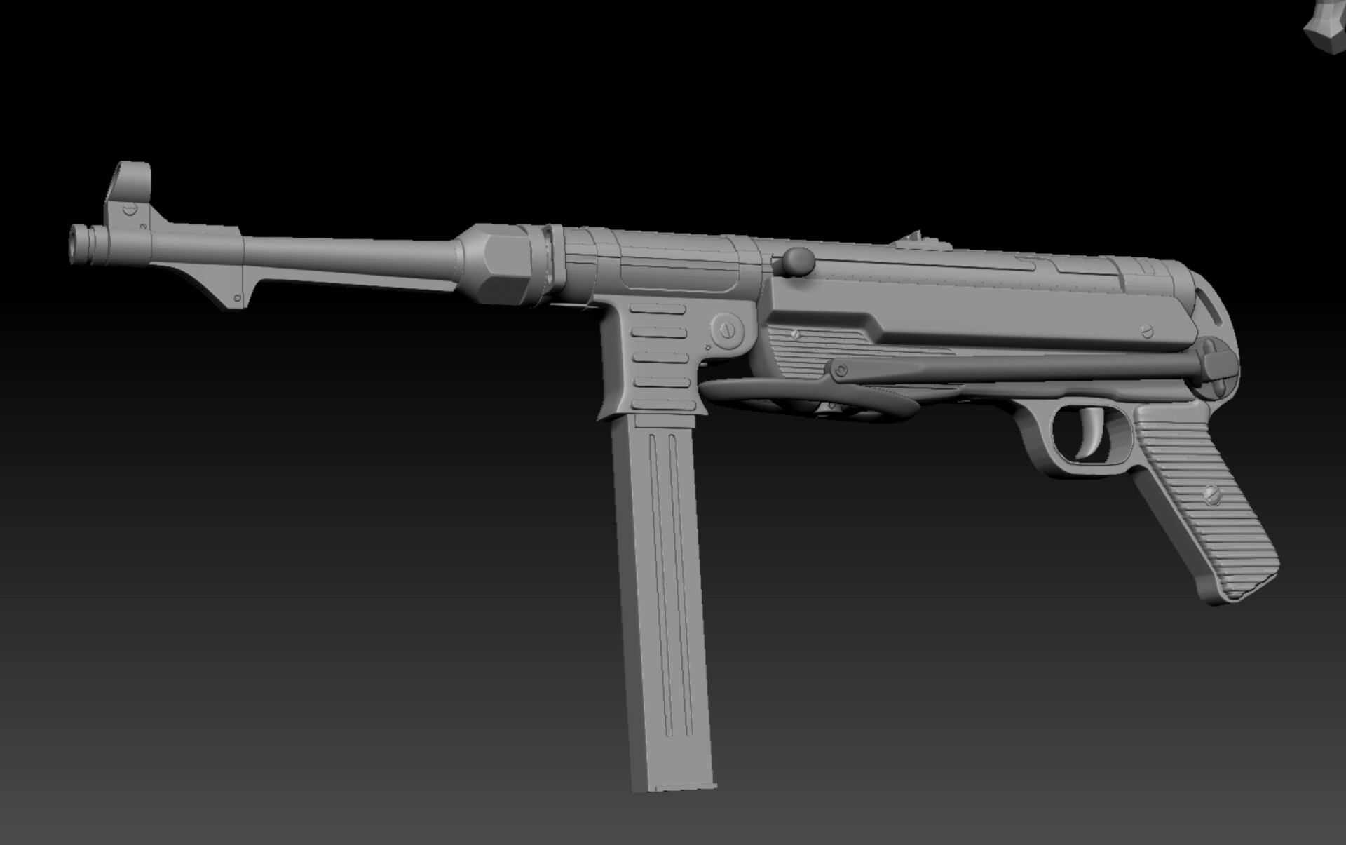 ArtStation - WW2 MP40
