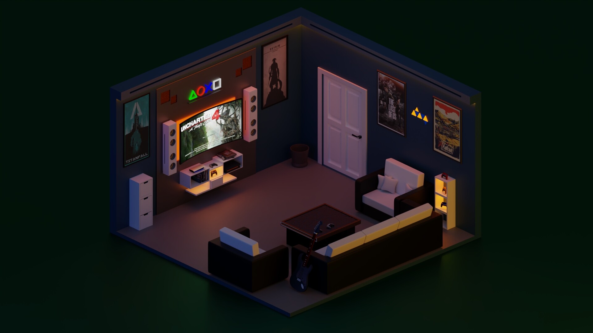 ArtStation - Game room