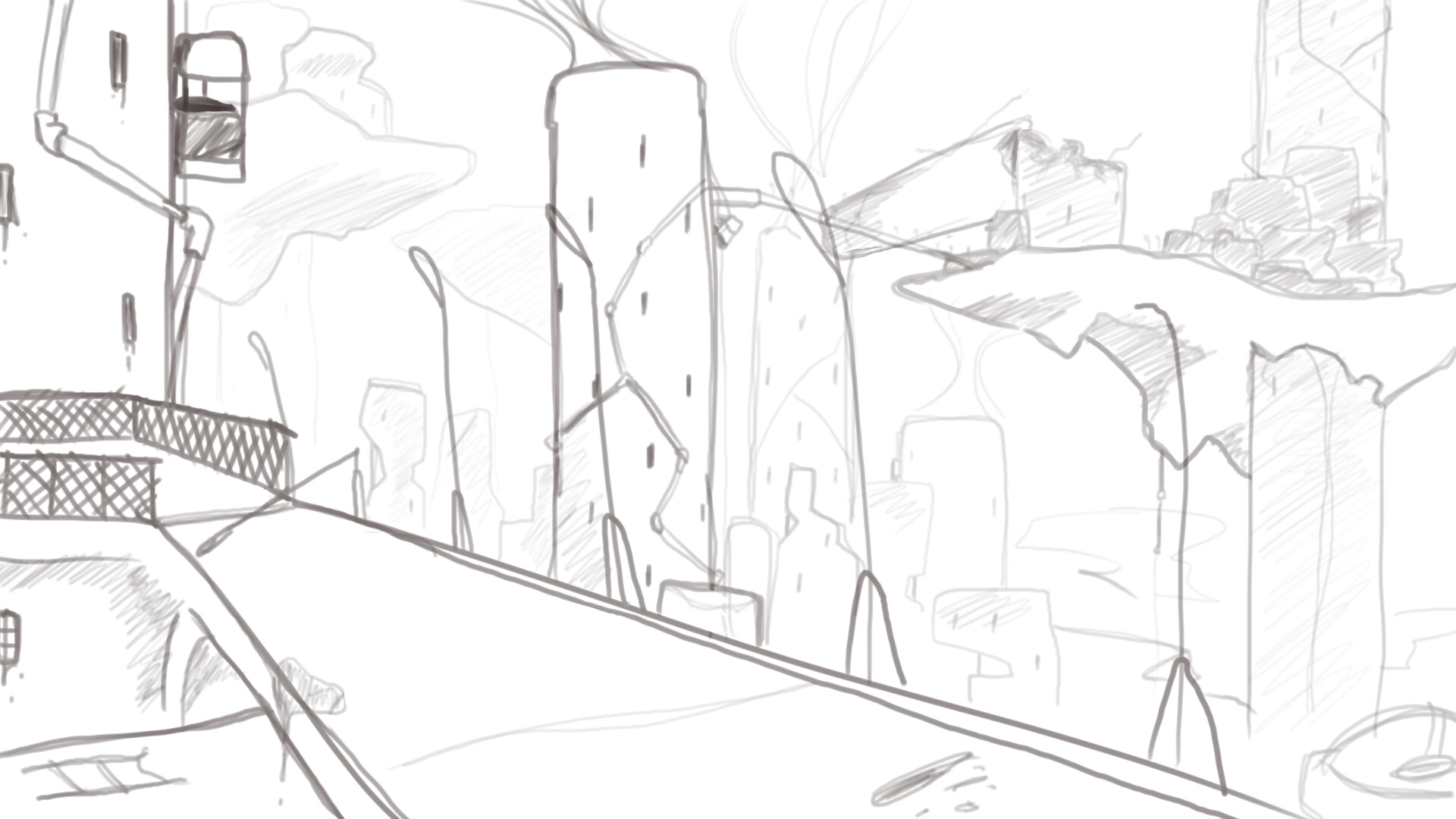 ArtStation - Environmental Concept Sketches