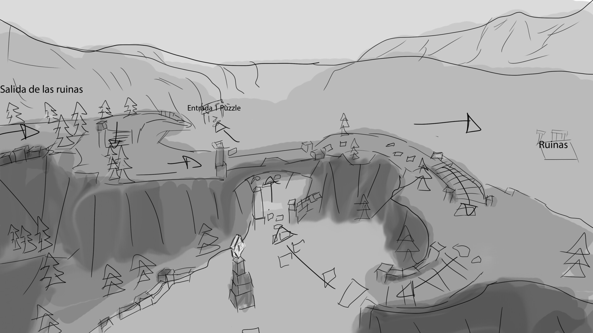 ArtStation - Concept Art - Map Game Level Design