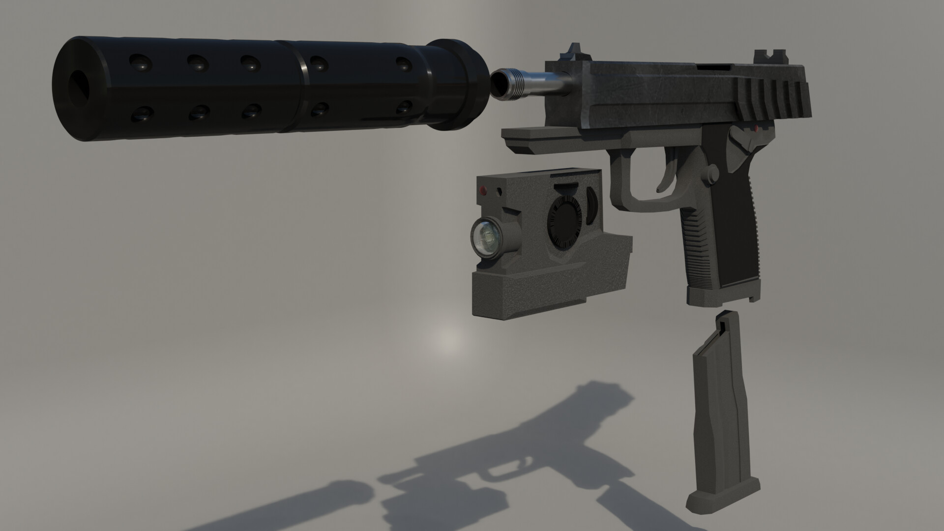 ArtStation - MGS1 Mk23