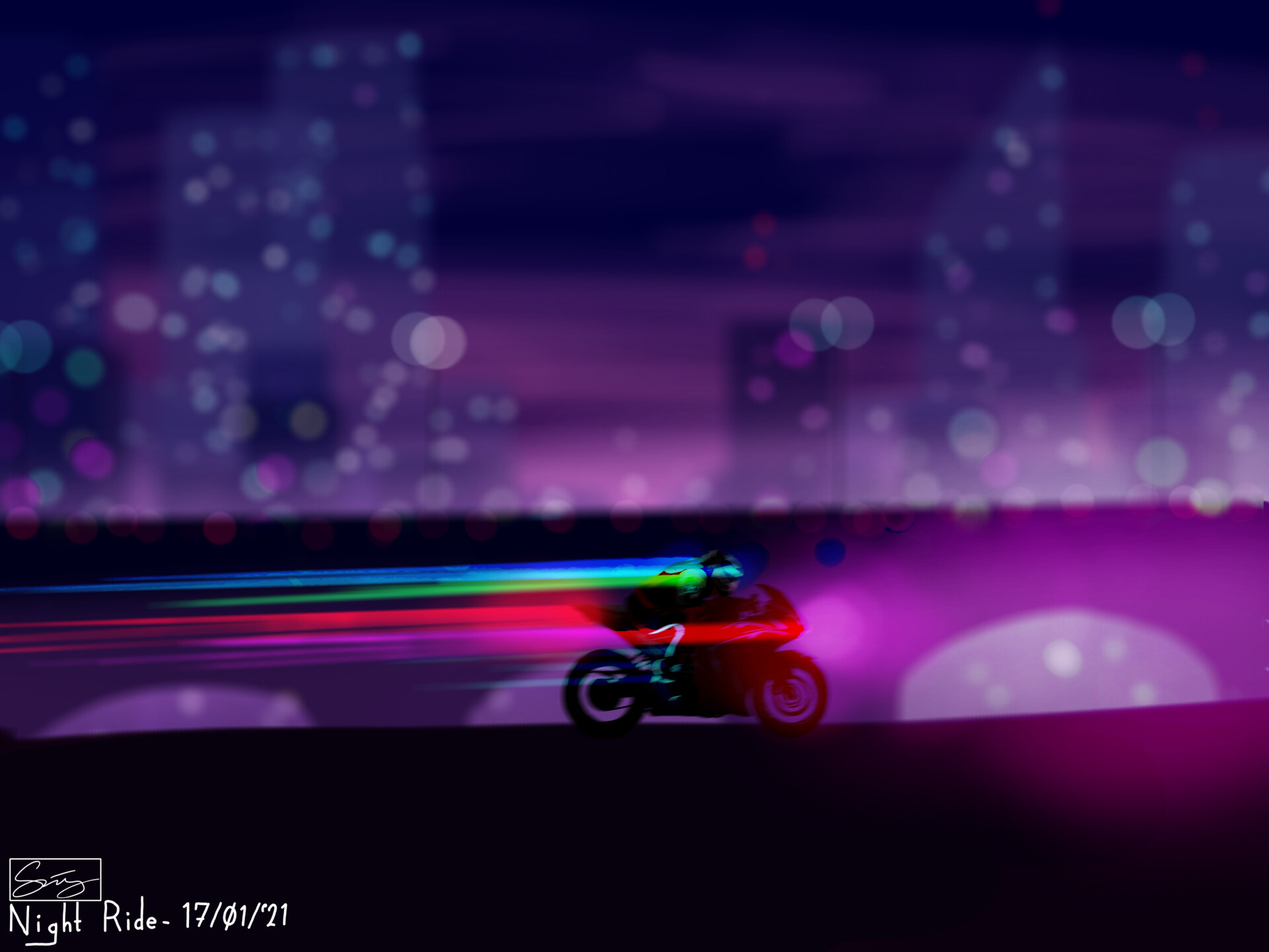 ArtStation - Night Ride