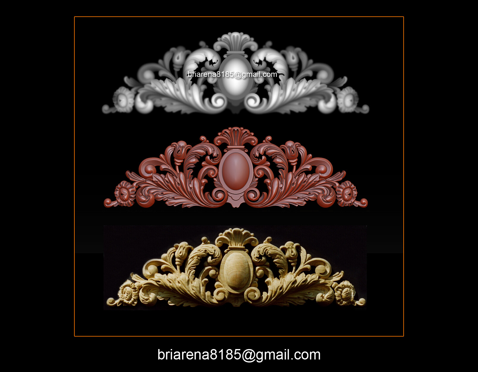 ArtStation - Baroque ornaments model