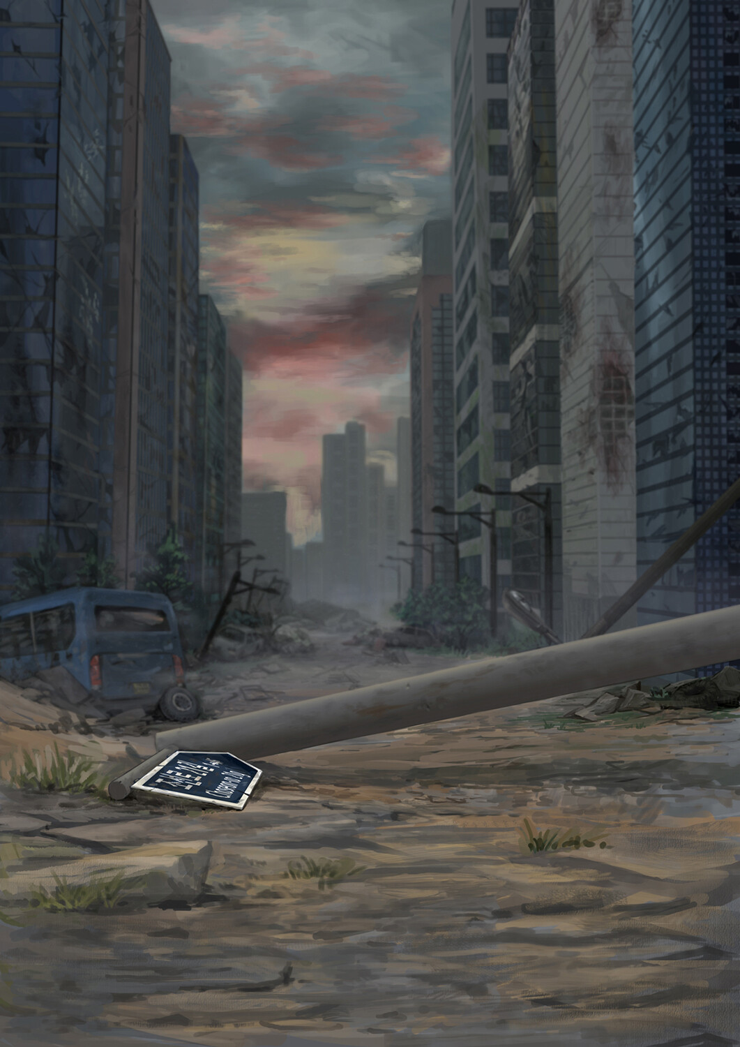 Zombie Apocalypse City Background