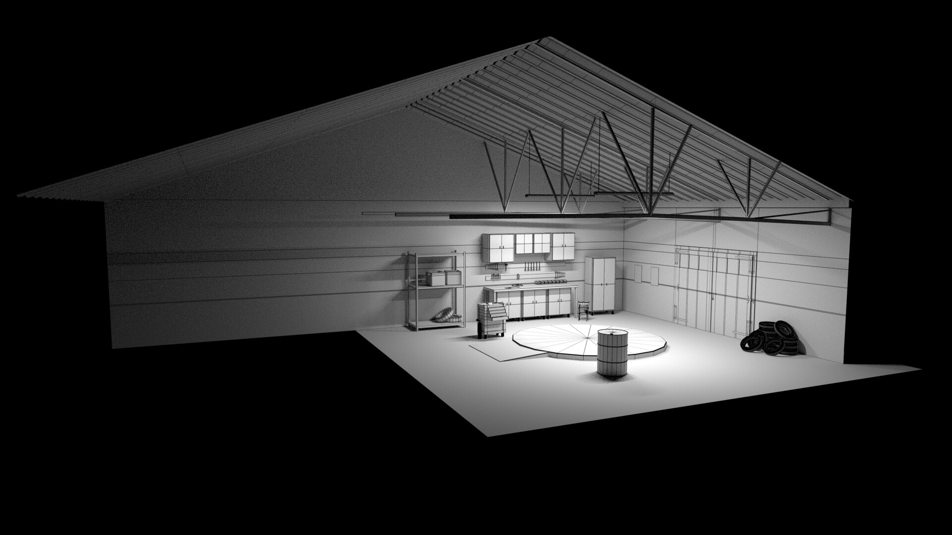 ArtStation - Garage 3D Optimize and Realist