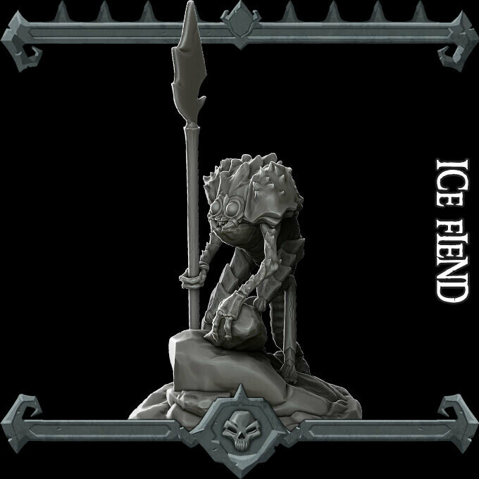 ArtStation - Ice Fiend Miniature