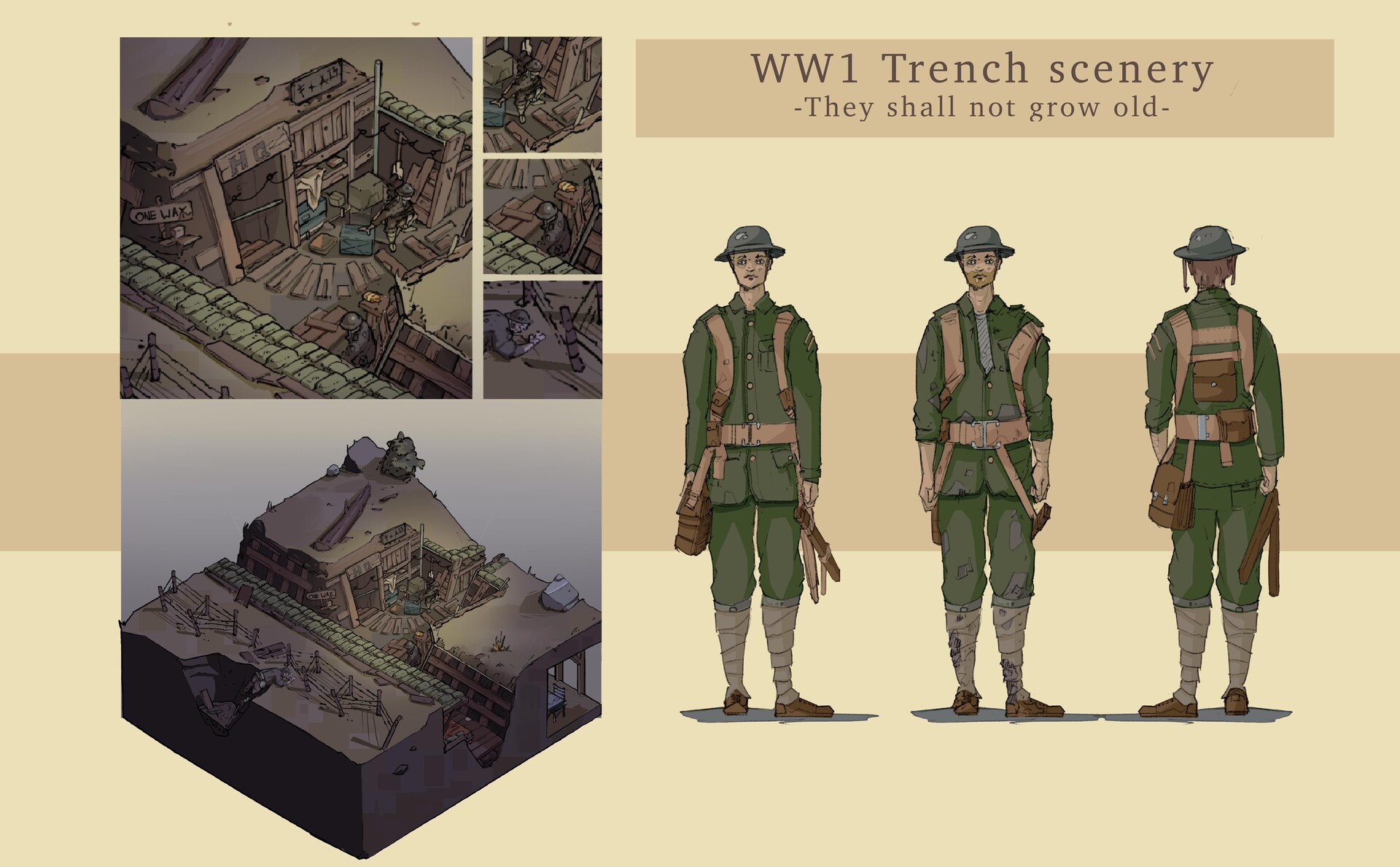 ArtStation - British Trench