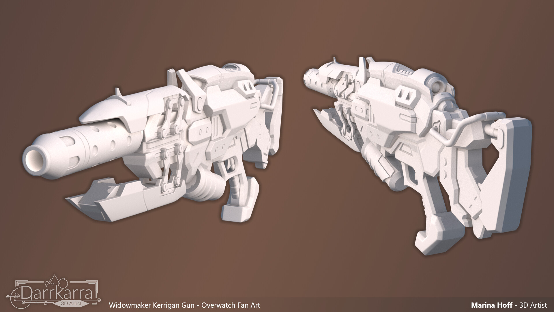 Marina Hoff - Widowmaker Kerrigan Gun - Overwatch Fan Art