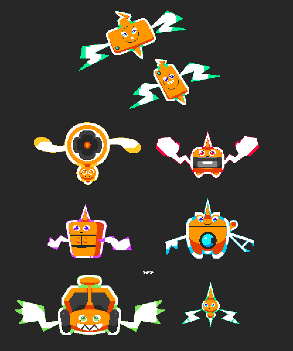 ArtStation - Pixel Rotom Illustrations (Pokemon)