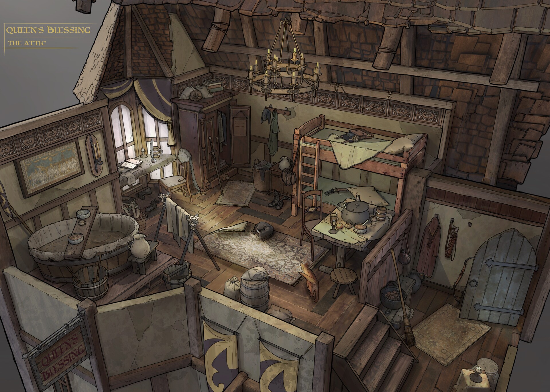 Fal Dara Fortress - Planning Room (in-scene view) Fal Dara Fortress ...