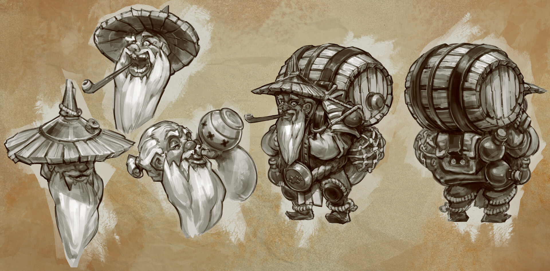 ArtStation - Dwarf Brewer design