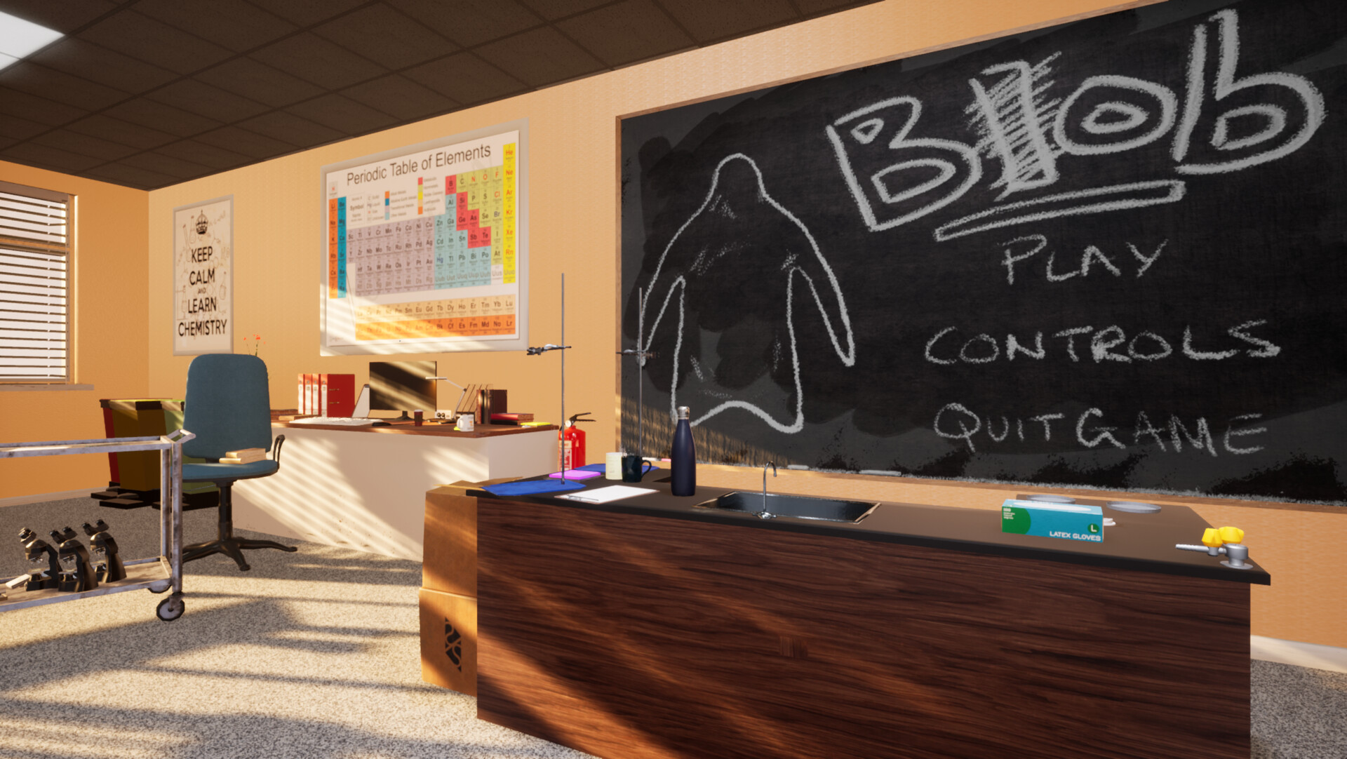 ArtStation - Science Classroom Scene - Built in Unreal Engine 4