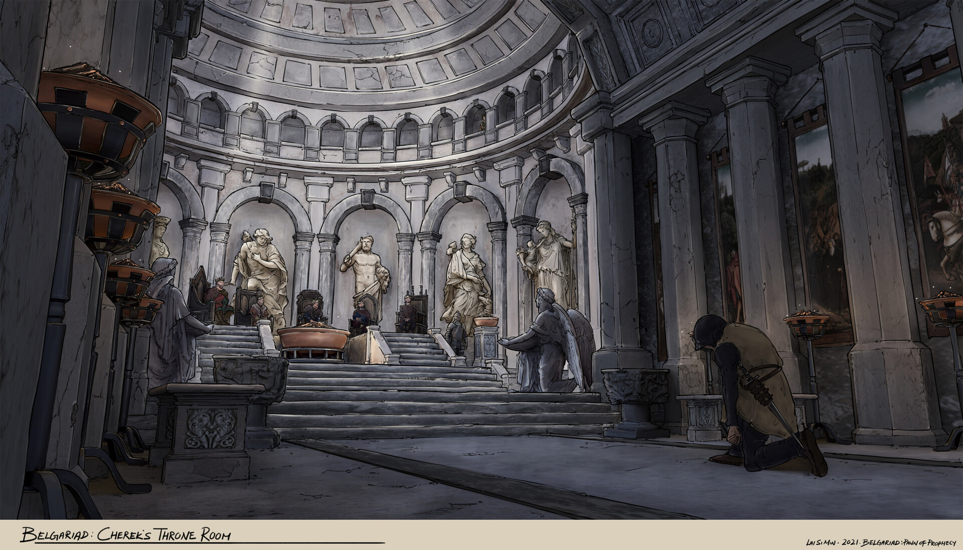 Ancient Roman Throne Room