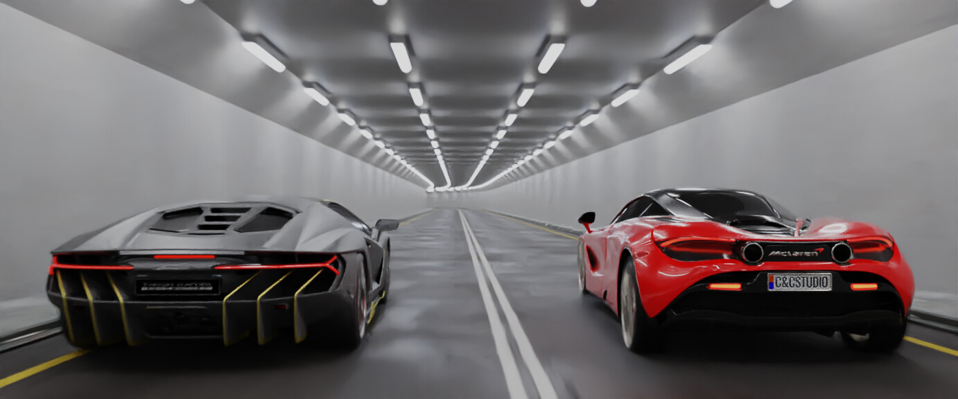 ArtStation - Car Chase Scene