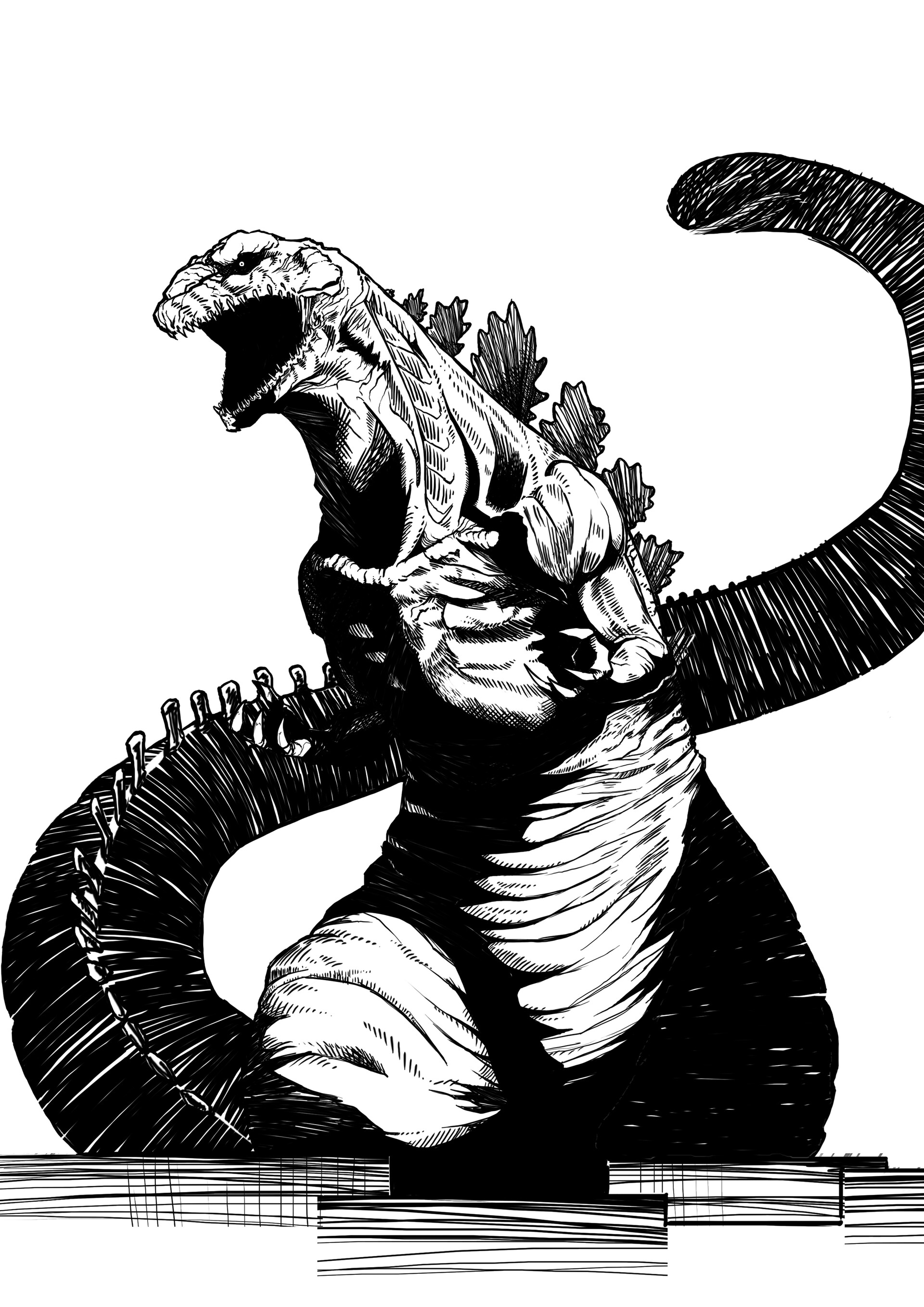 shin godzilla printable coloring pages