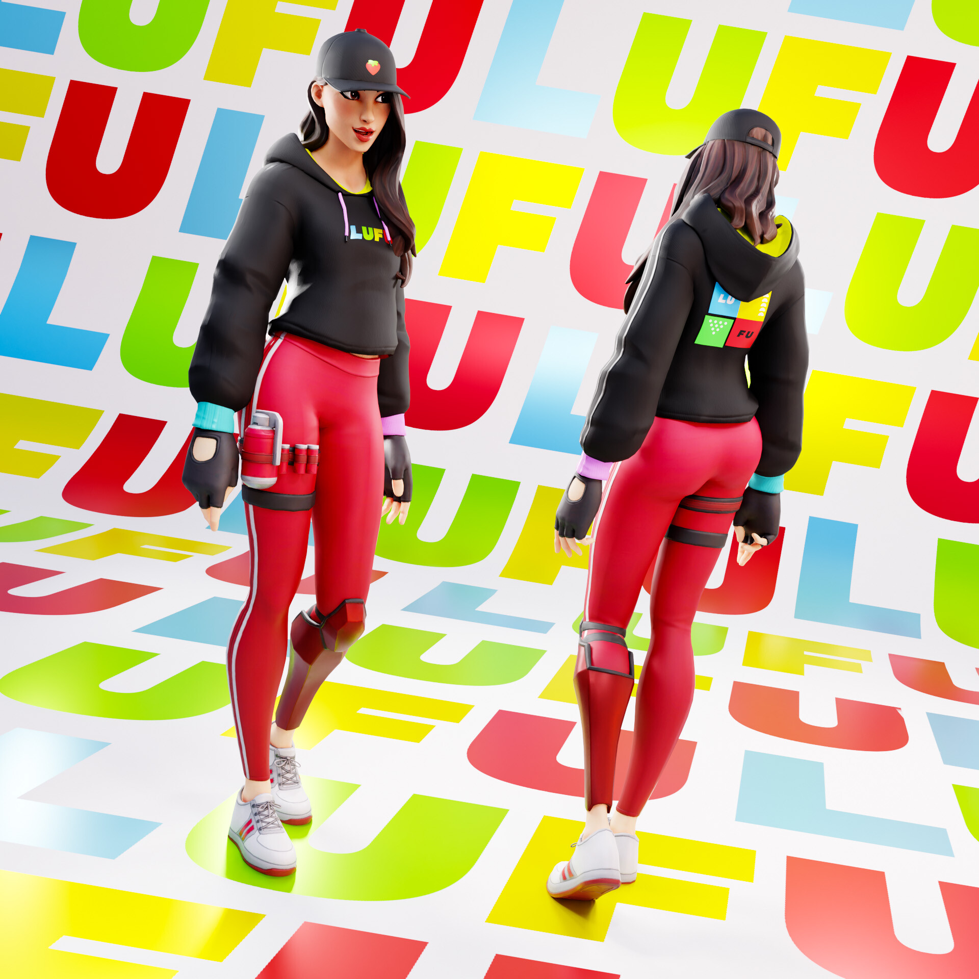 ArtStation - Fortnite - Merch Advertisement for Loserfruit