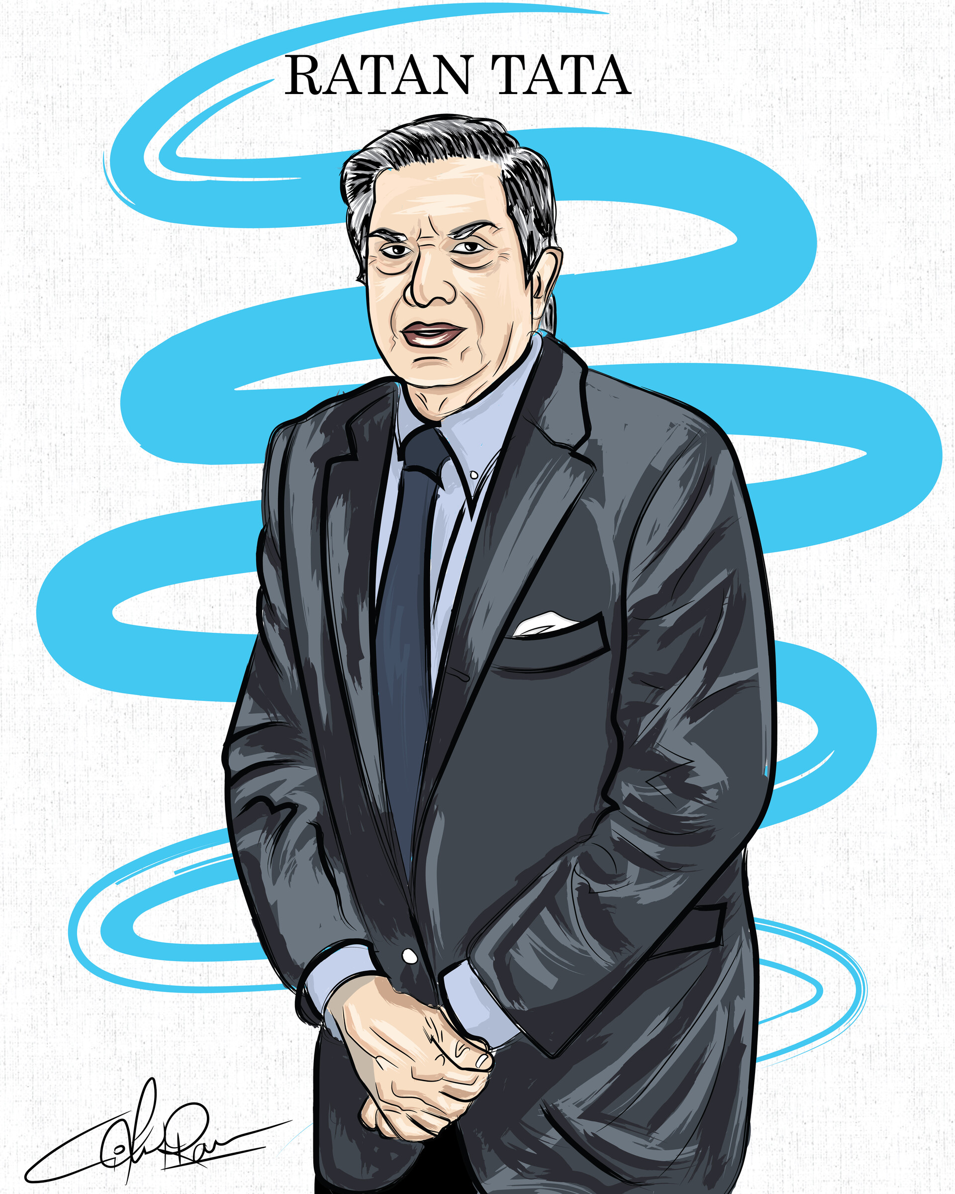ArtStation - Illustration Art [Ratan Tata]