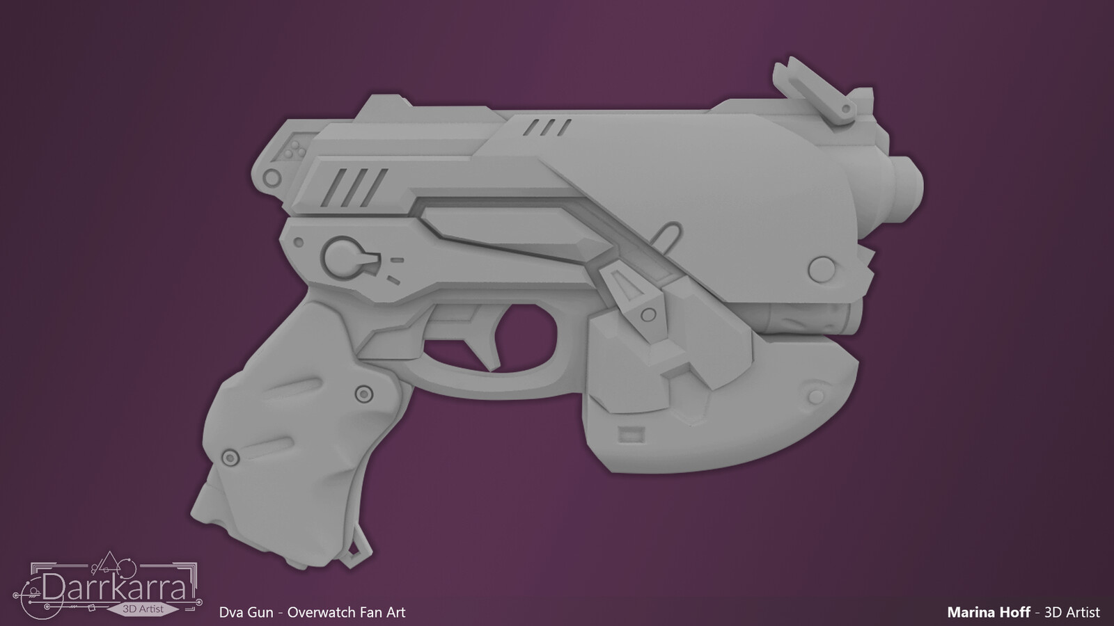 Marina Hoff - Dva Gun - Overwatch Fan Art