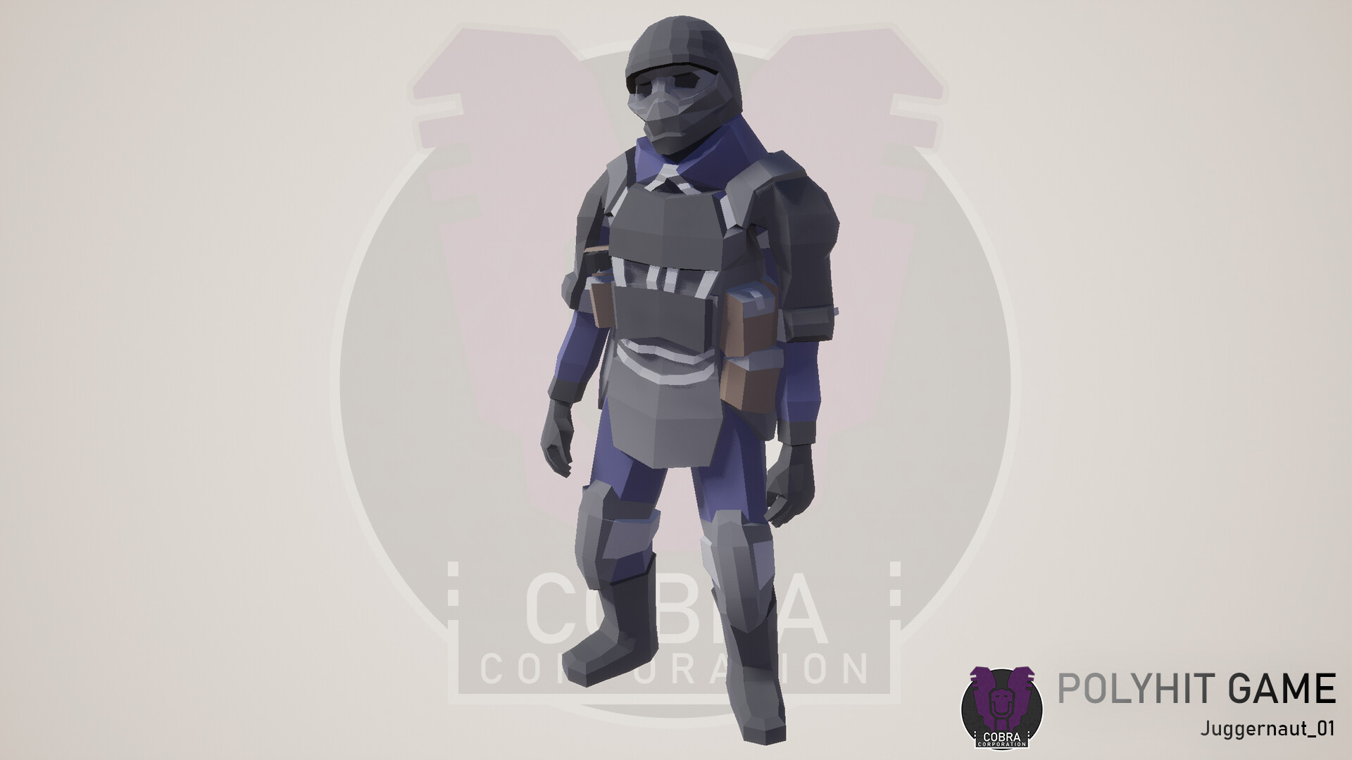 ArtStation - Low-poly Juggernaut_01 soldier
