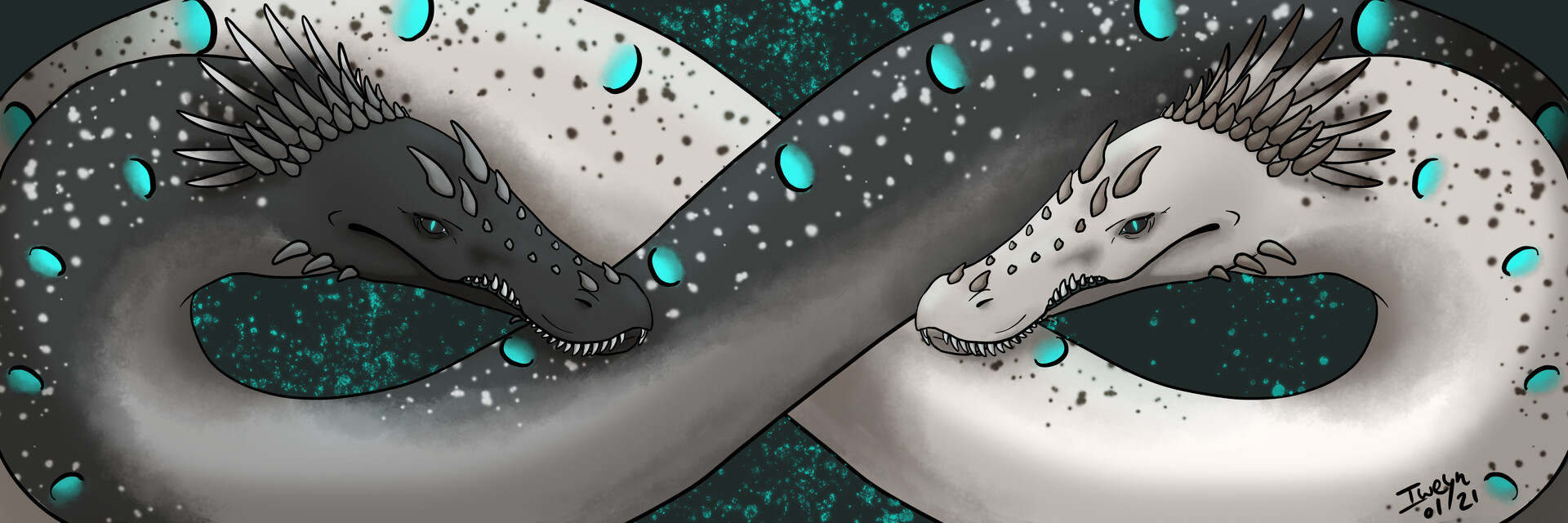 ArtStation - Banner - World Snakes Intertwined