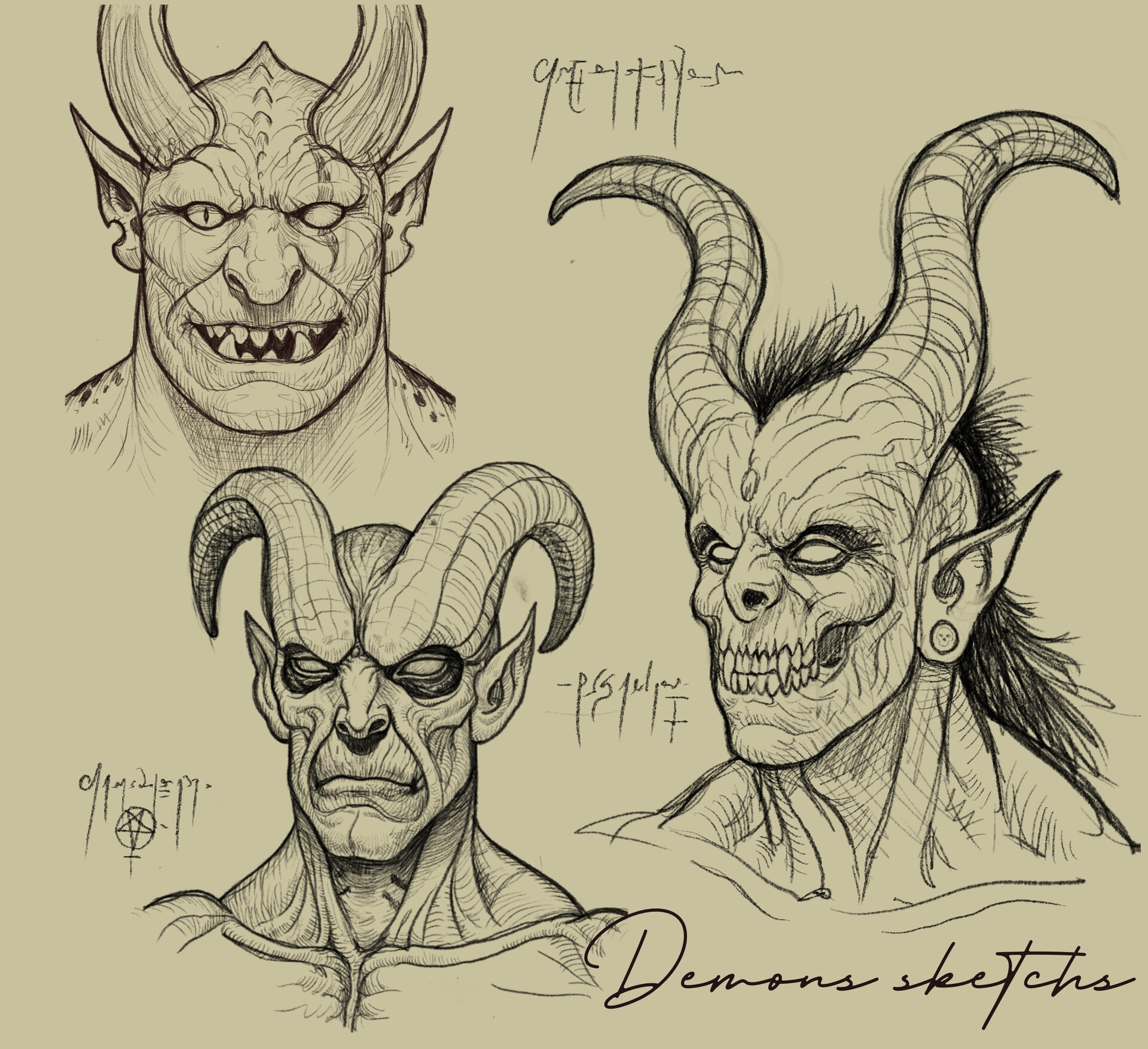 ArtStation - Demons concept