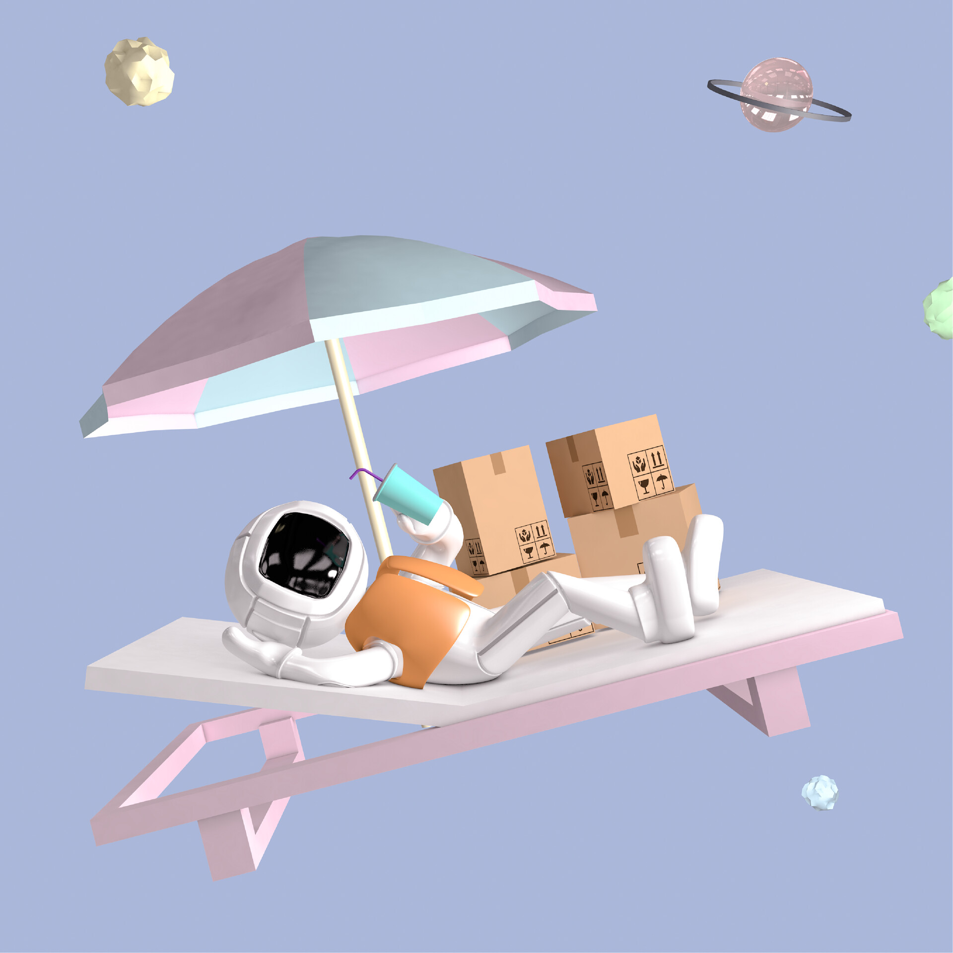 ArtStation - Astronaut-Postman